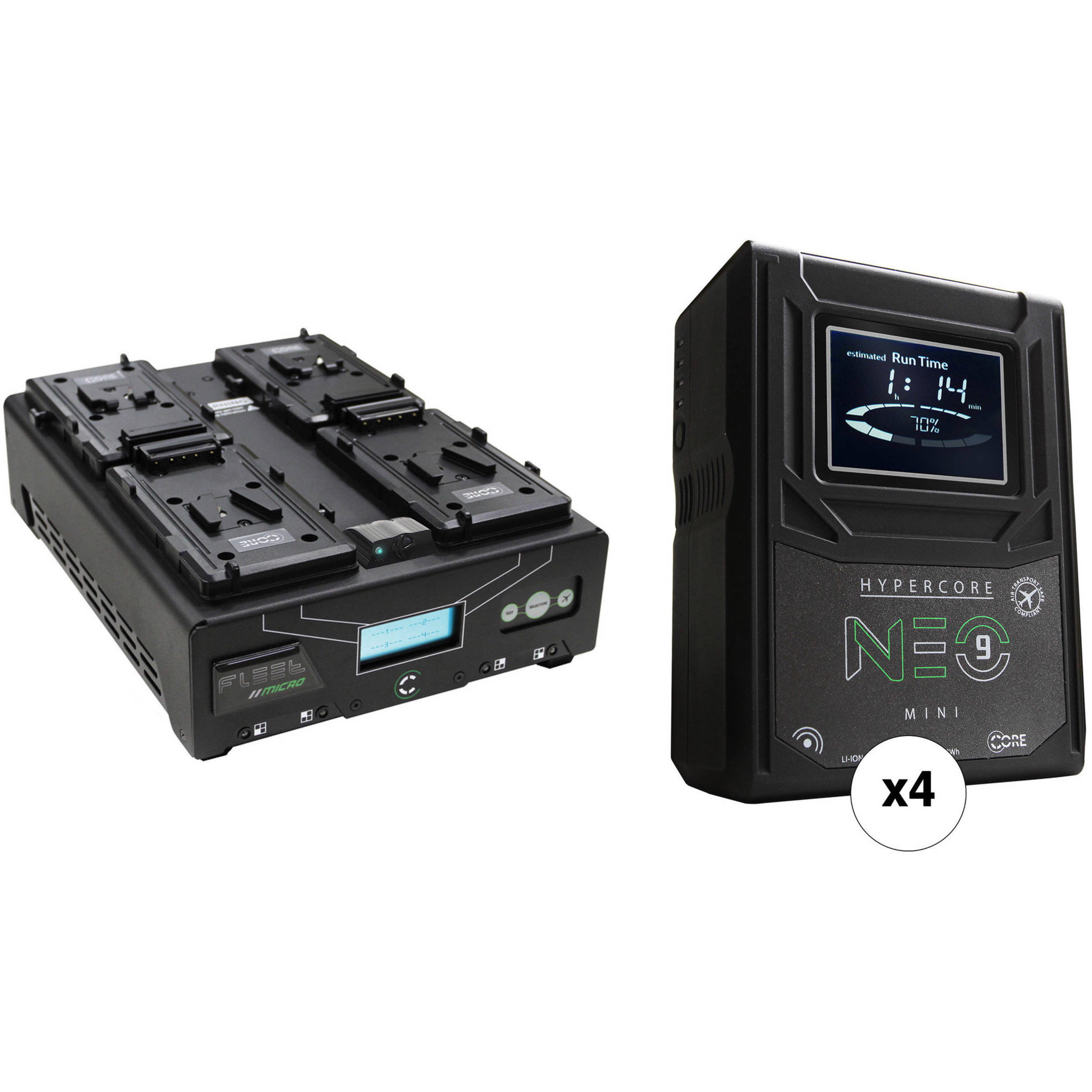 Core SWX HyperCore NEO 9 Mini 4-Battery Kit with Fleet Micro