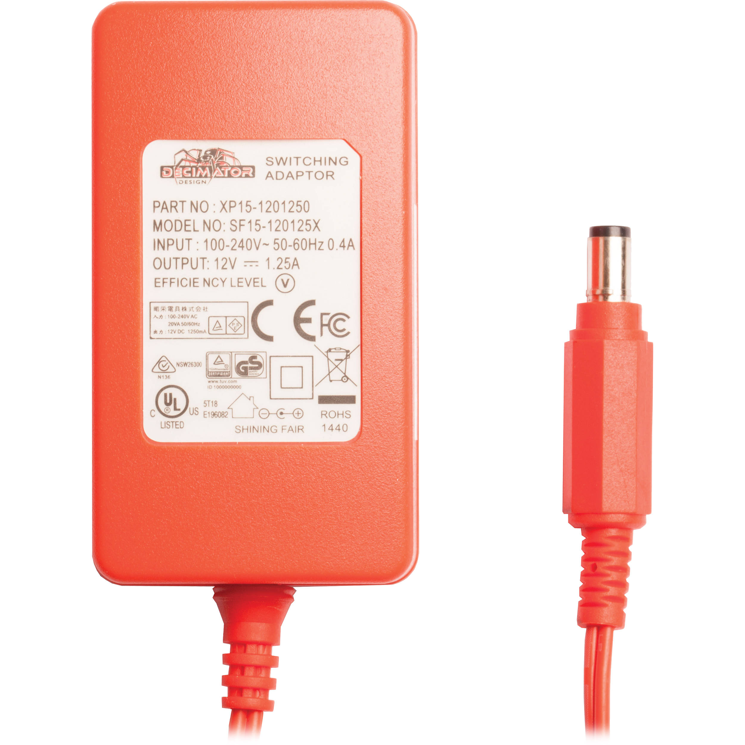 DECIMATOR Power Pack 12 VDC with Locking Coax Connector