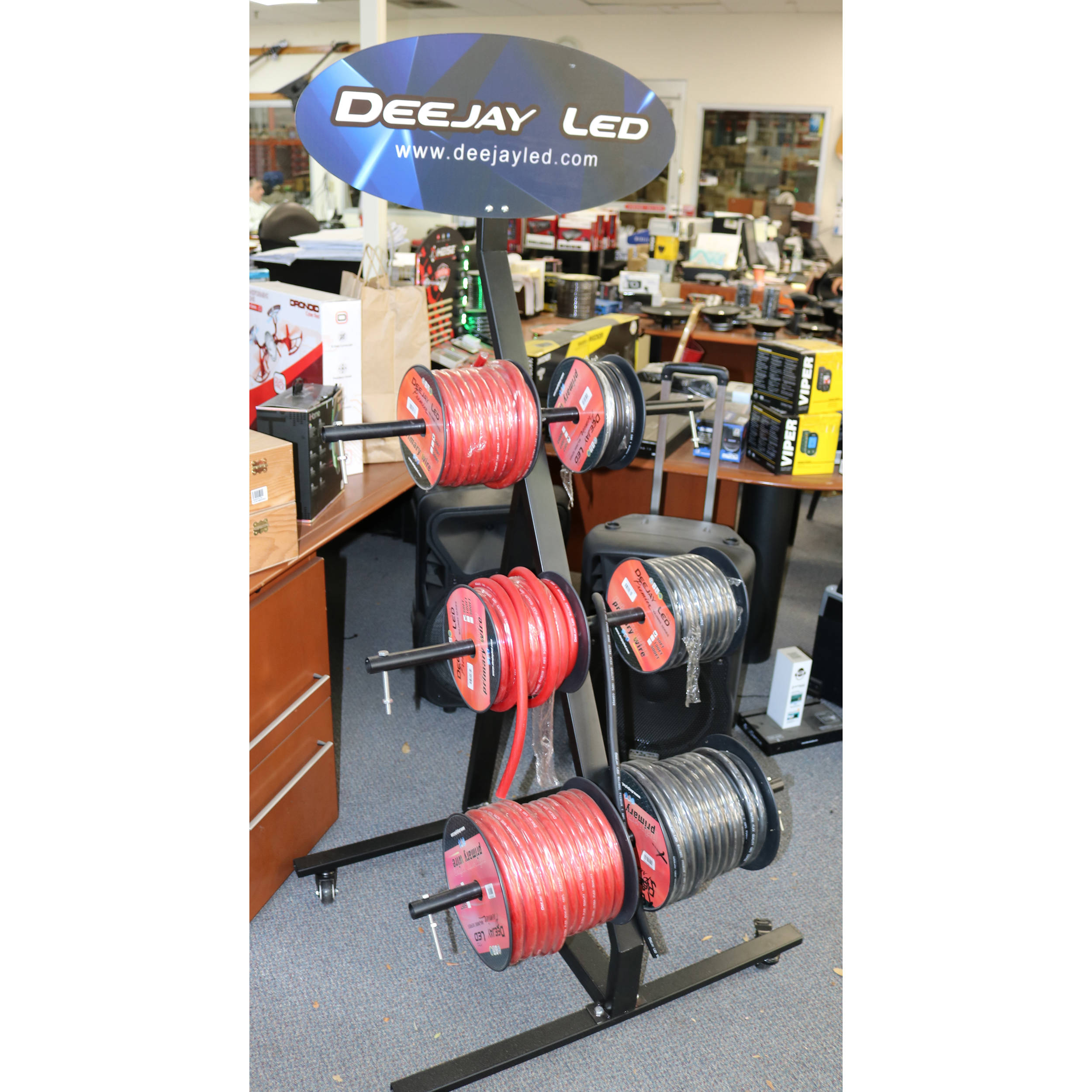 DeeJay LED Power Cable Stand TBHCABLESTAND1 B H Photo Video
