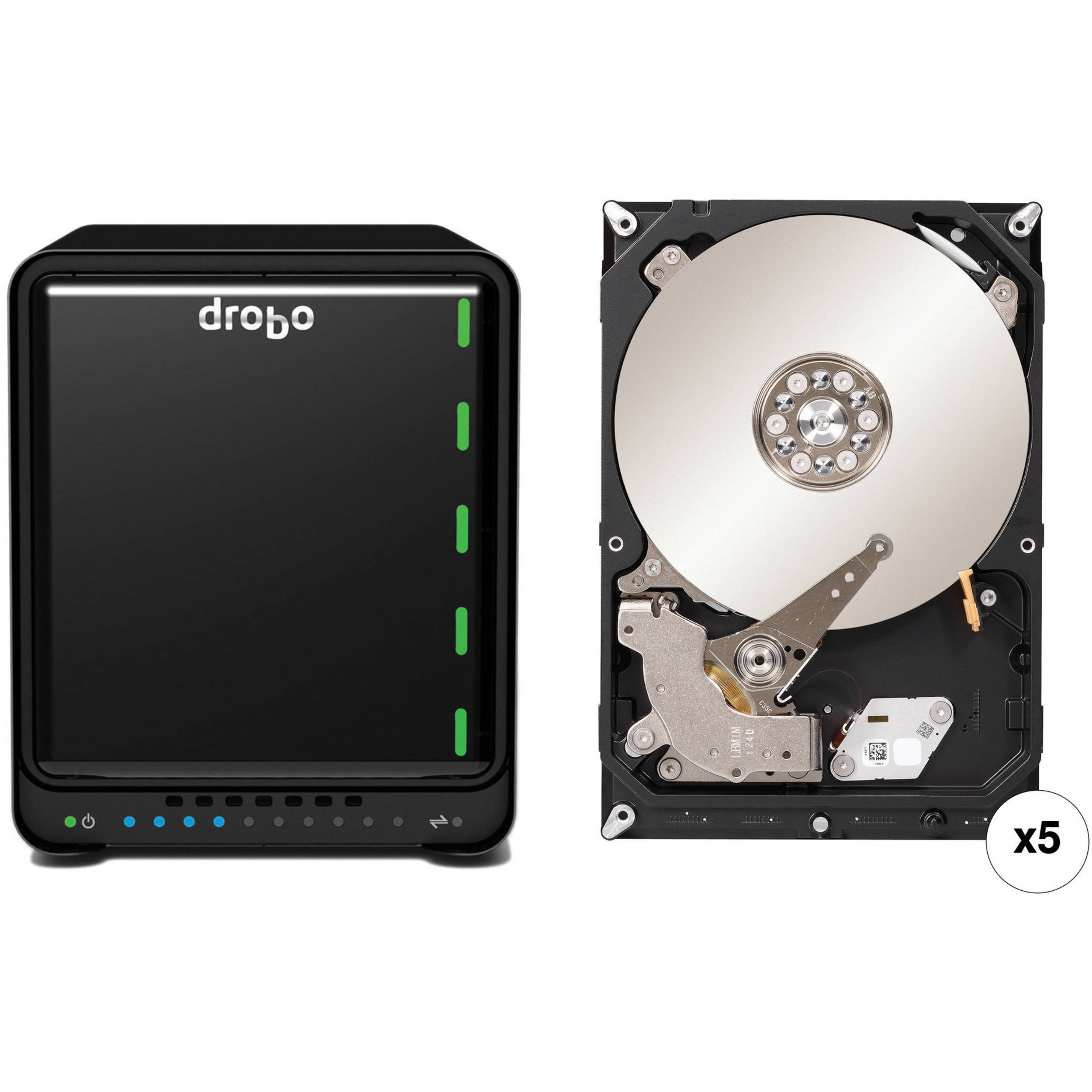 Drobo 10TB 5 X 2TB Drobo 5D Kit With Drives B H Photo Video drobo-10tb-5-x-2tb-drobo-5d-kit-with-drives-b-h-photo-video