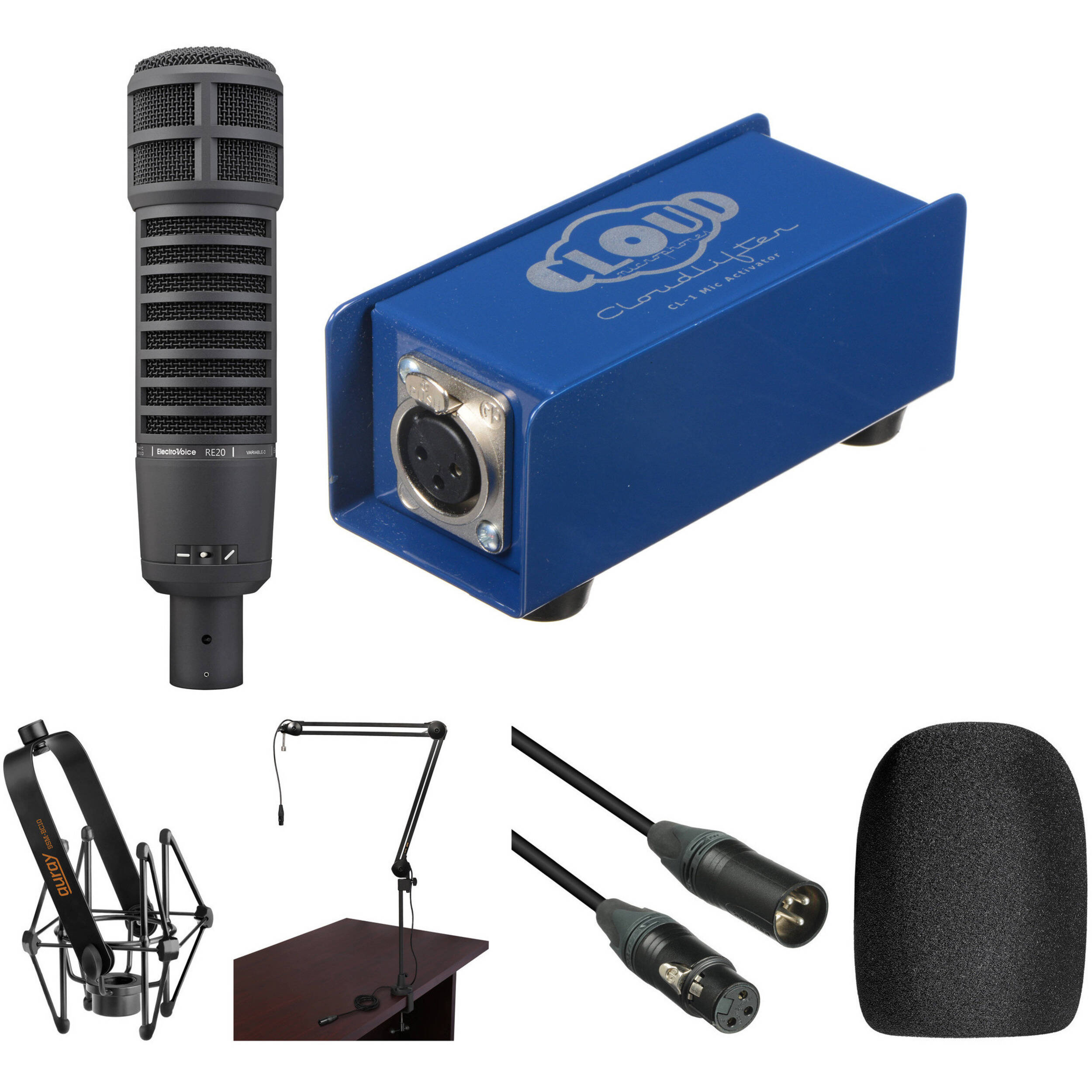 Electro-Voice RE20 1-Person Broadcaster and Cloudlifter Kit