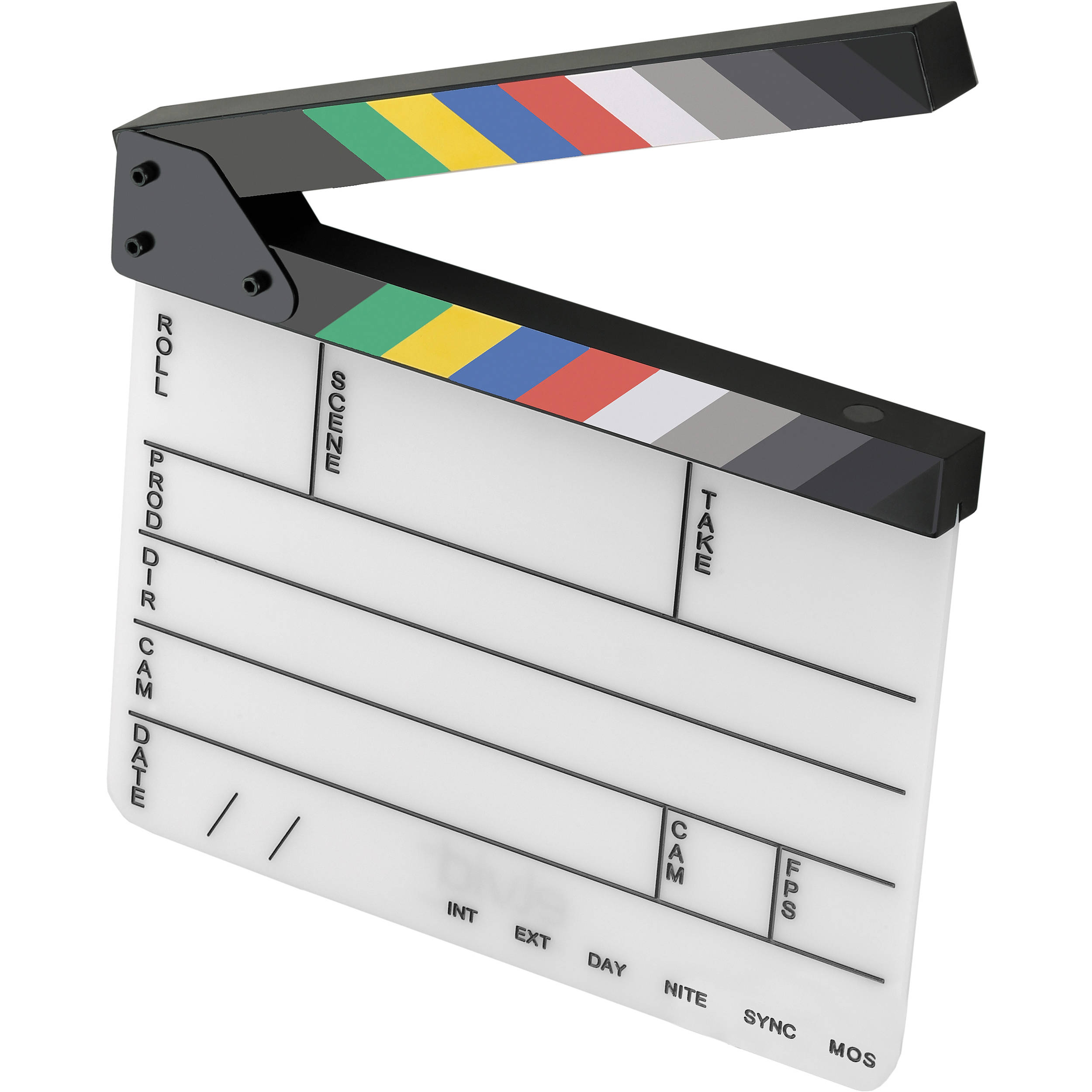 Elvid 9-Section Acrylic Production Slate with Color Clapper