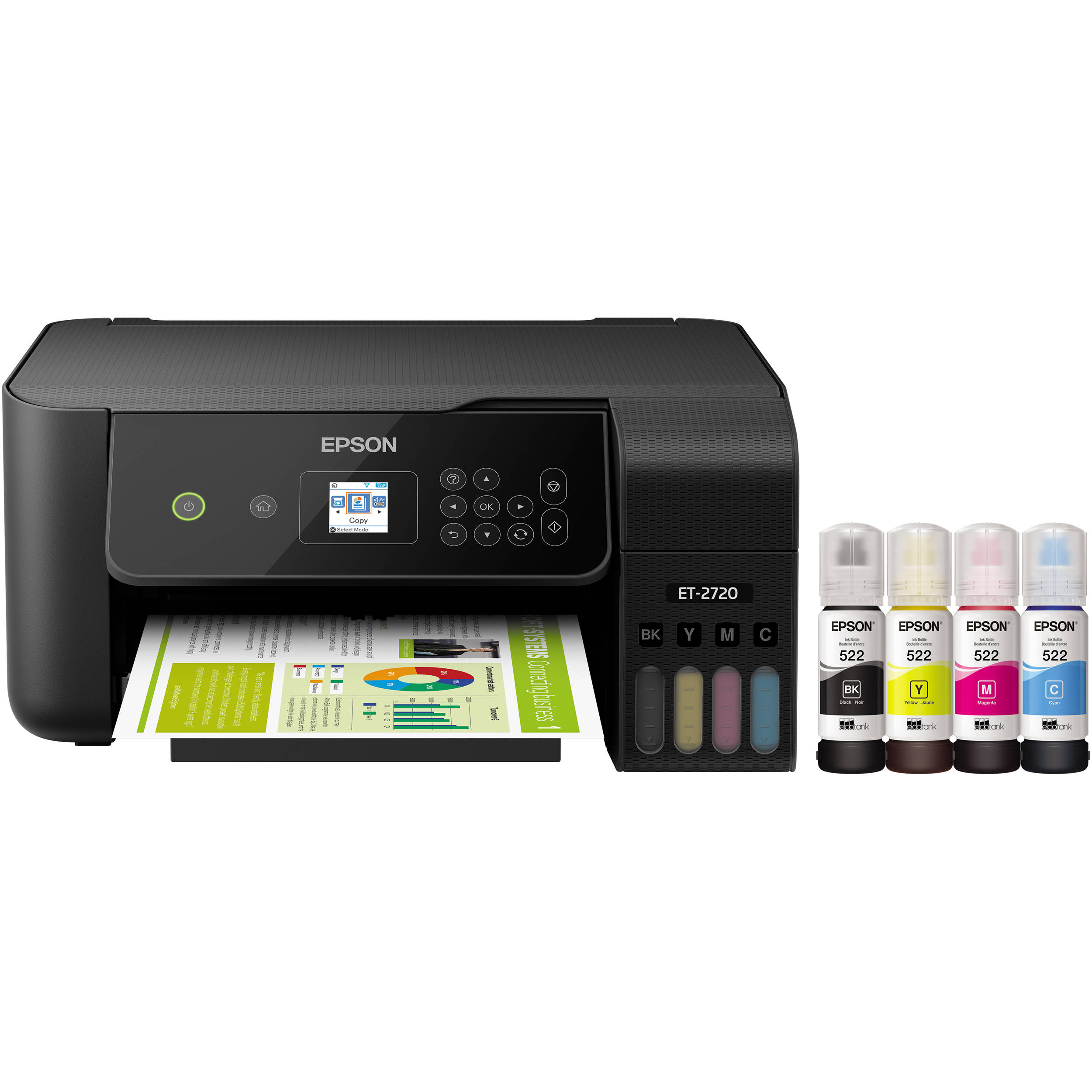 Epson EcoTank ET 2720 All In One Inkjet Printer Black Epson EcoTank ET 2720 All In One Inkjet Printer Black