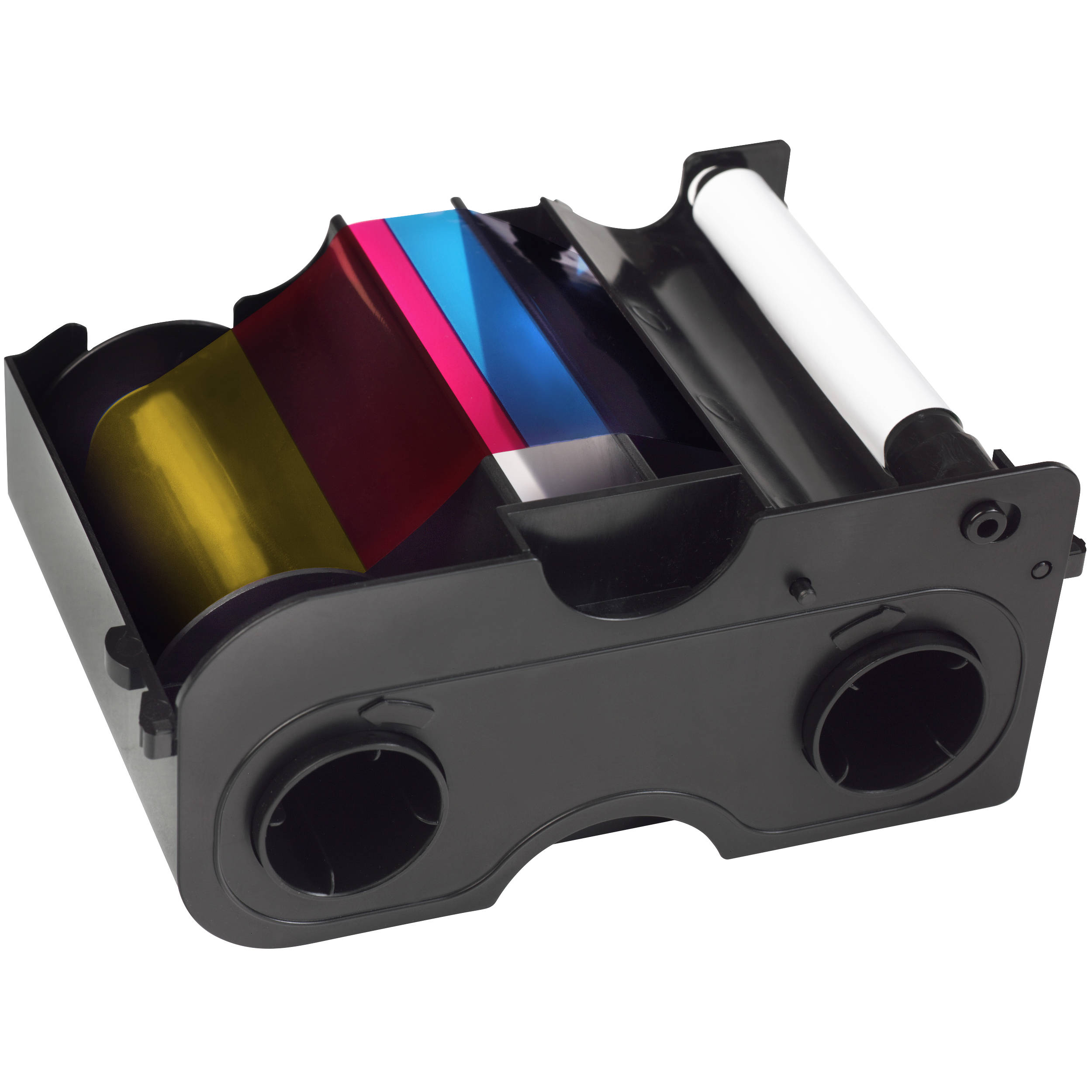 Fargo EZ YMCKO Half-Panel Cartridge with Cleaning Roller 45114