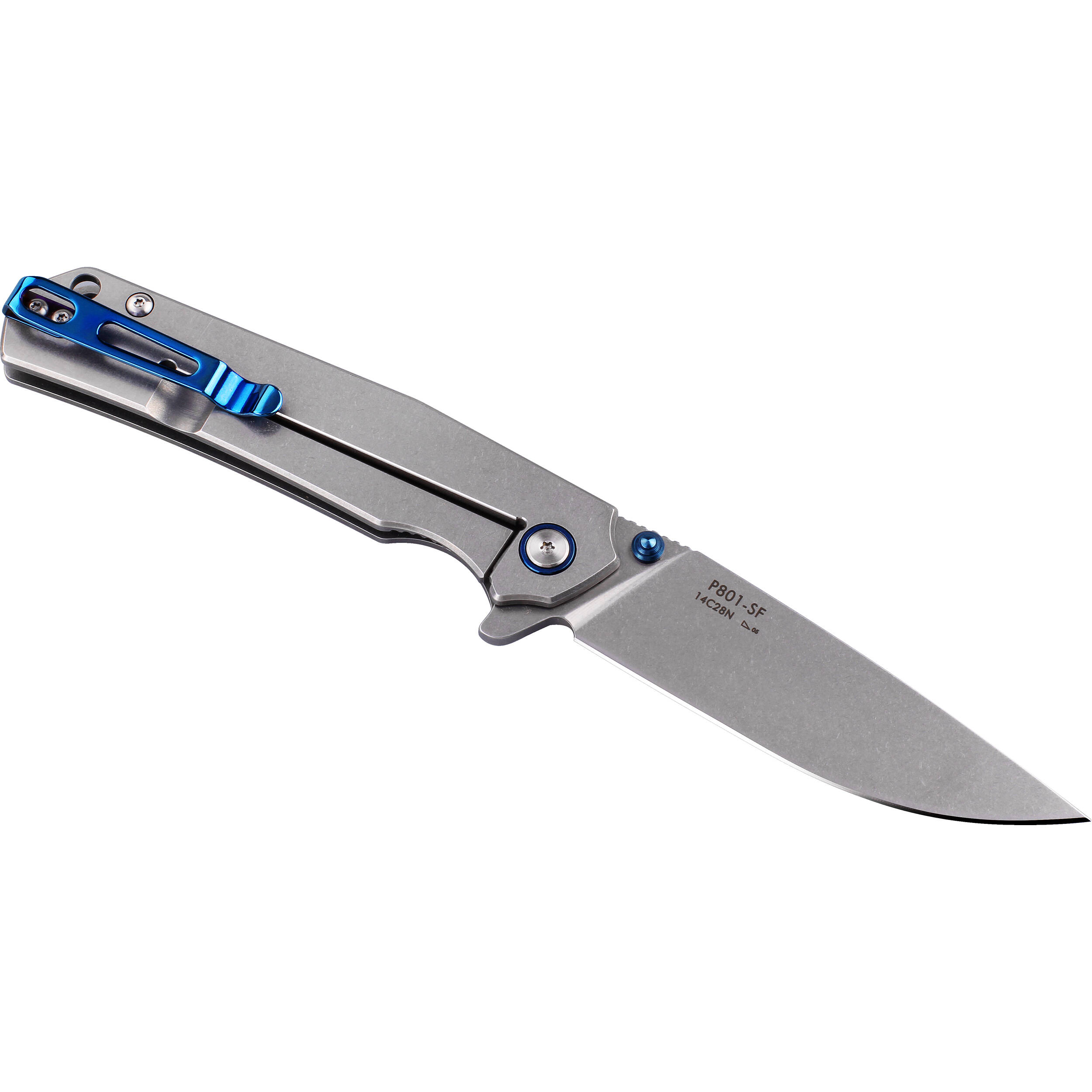 Ruike P801 Folding Knife (Blue & Silver) P801-SF B&H Photo Video