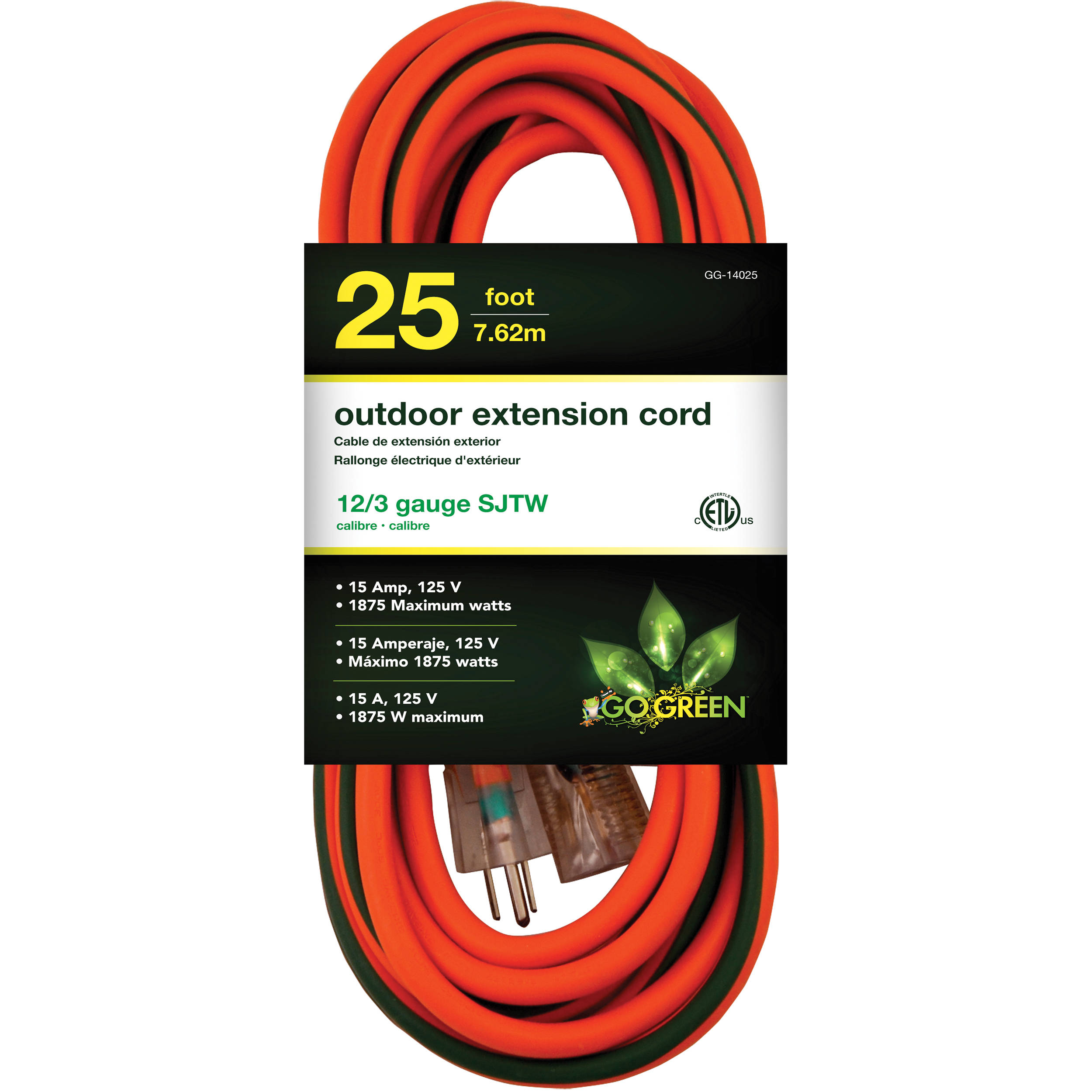 GoGreen Power 15A 125V Outdoor Extension Cord GG 14025 B H Photo gogreen-power-15a-125v-outdoor-extension-cord-gg-14025-b-h-photo