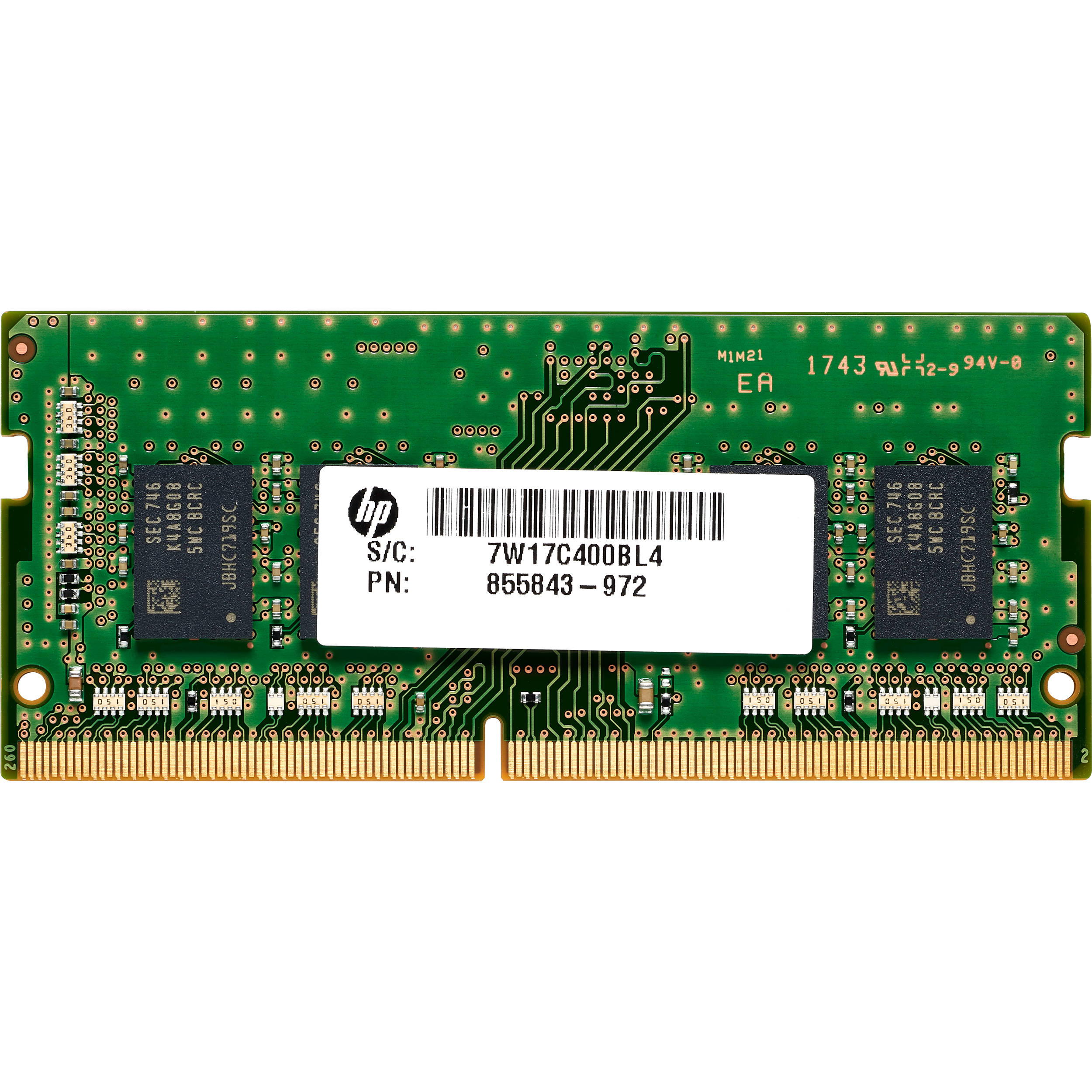 HP 4GB DDR4 2666 MHz Non ECC SO DIMM Memory Module 3TQ34AA B H