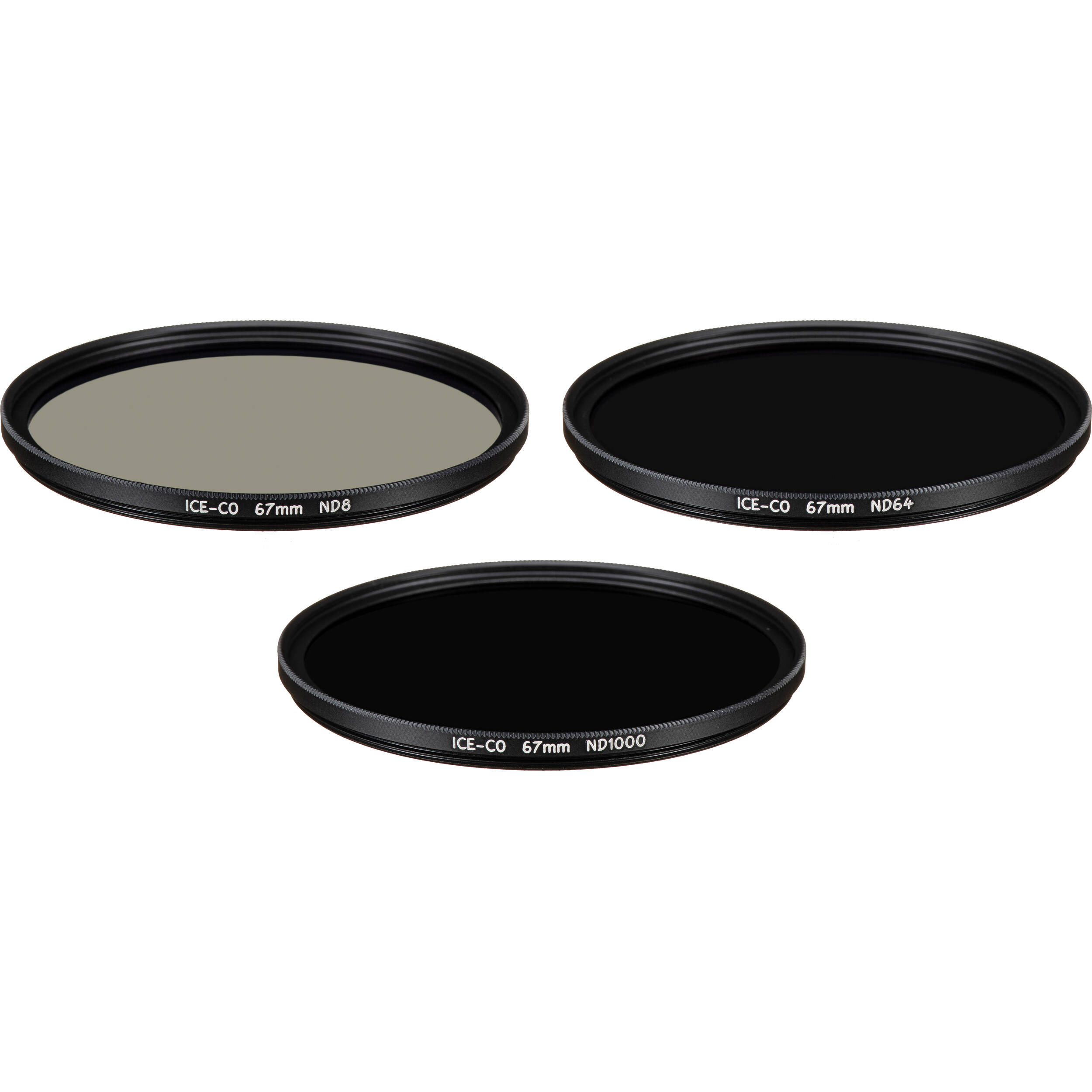 Ice 67mm CO ND8, ND64, ND1000 Filter Kit ICECONDS-67 B&H Photo