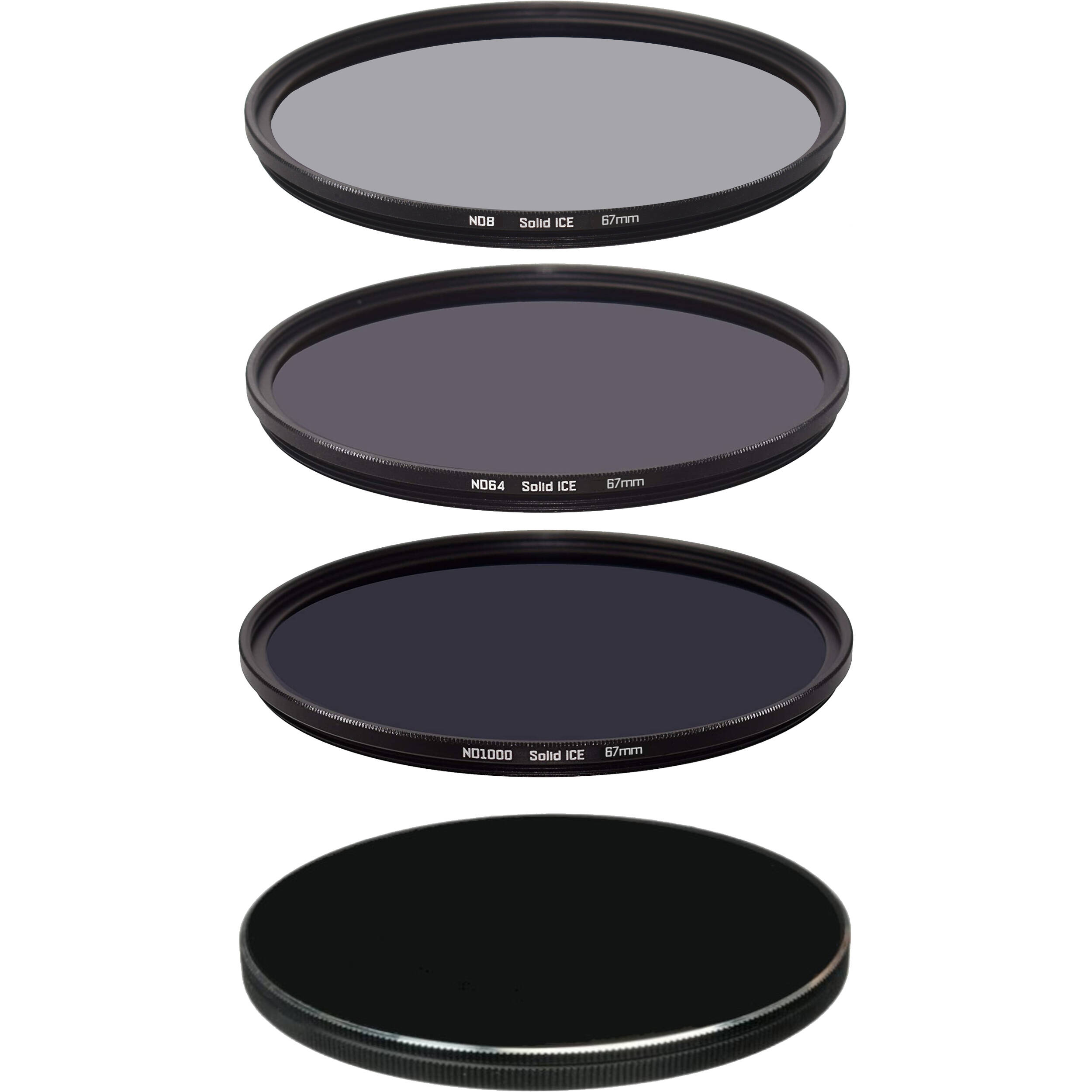 Ice 67mm Stack Cap with ND8, ND64, ND1000 Slim Filter SI-NDSS67