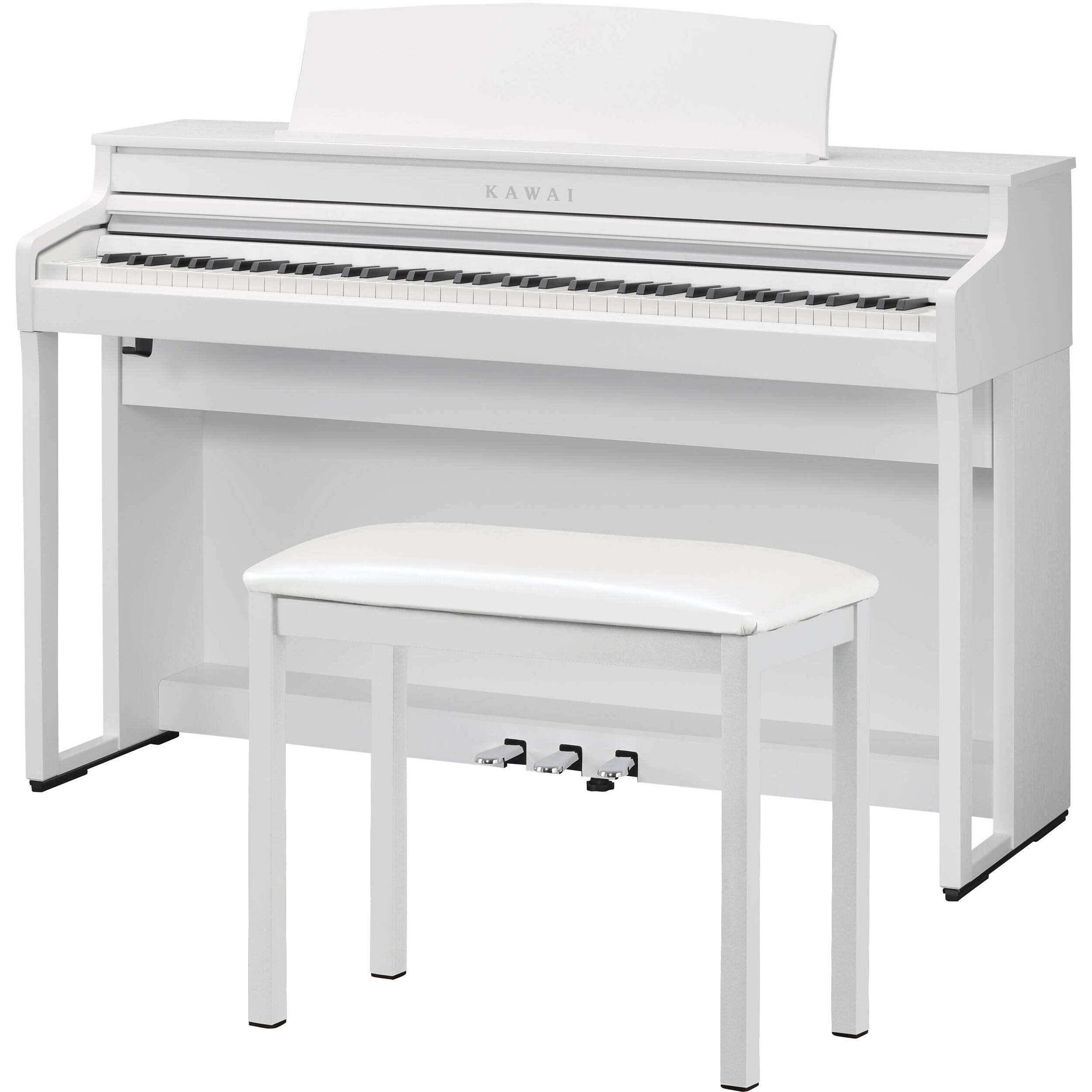 Kawai CA401 Digital Piano with Matching Bench CA401 WH B&H Photo