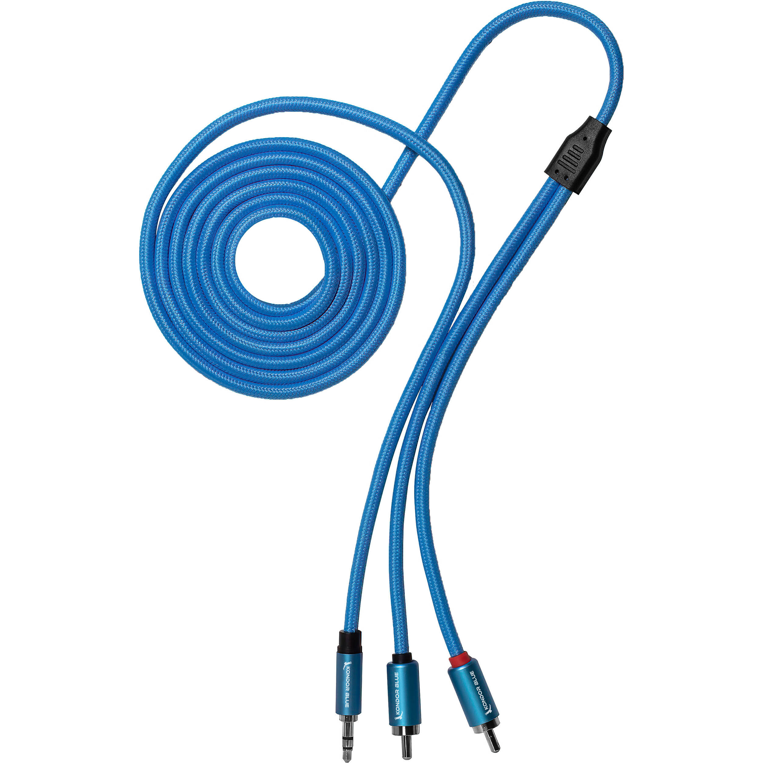Kondor Blue Dual Male RCA to 3.5mm Stereo TRS Audio
