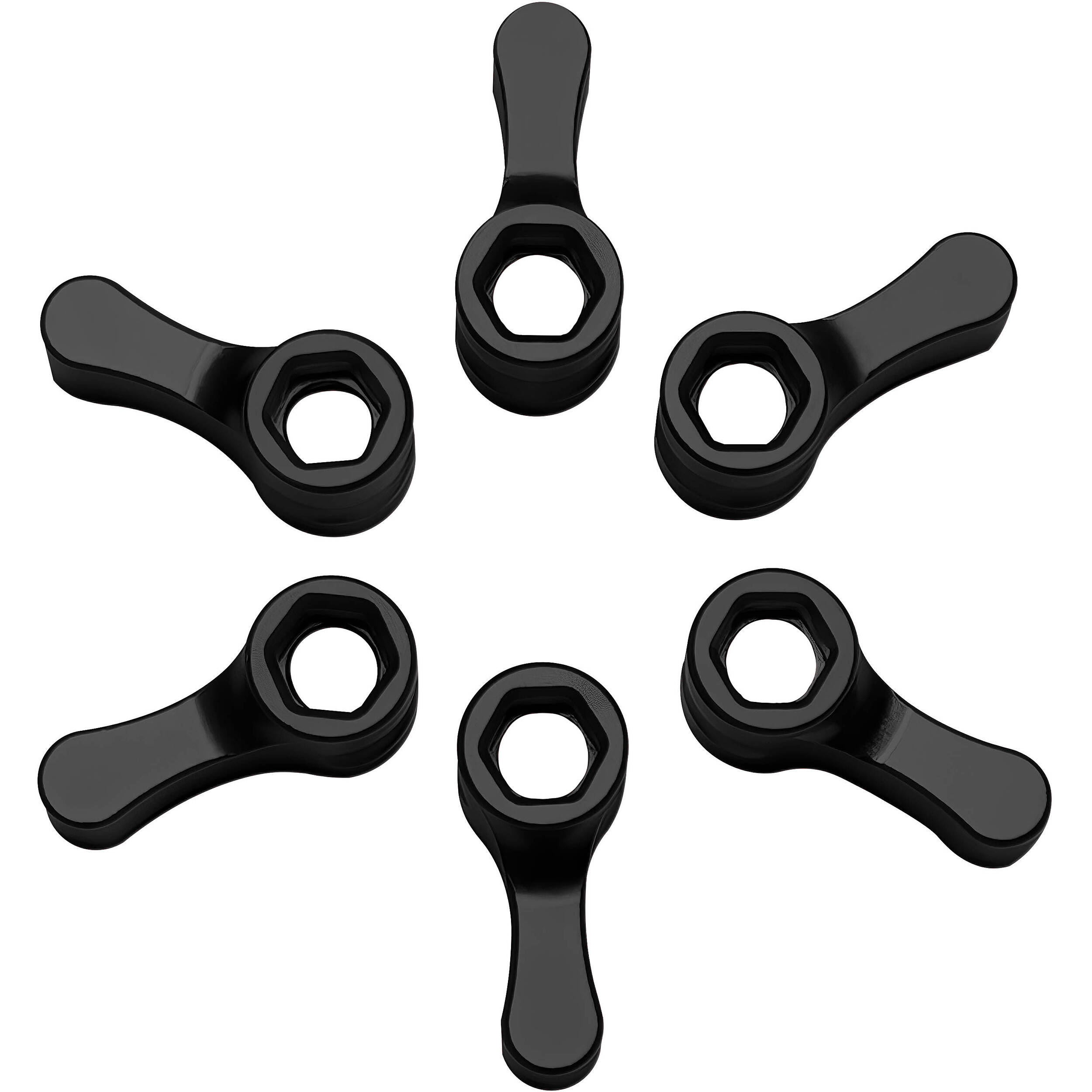 Kondor Blue Knob Pack (Raven Black, 6-Pack) KB_KNOB_BK_6 B&H