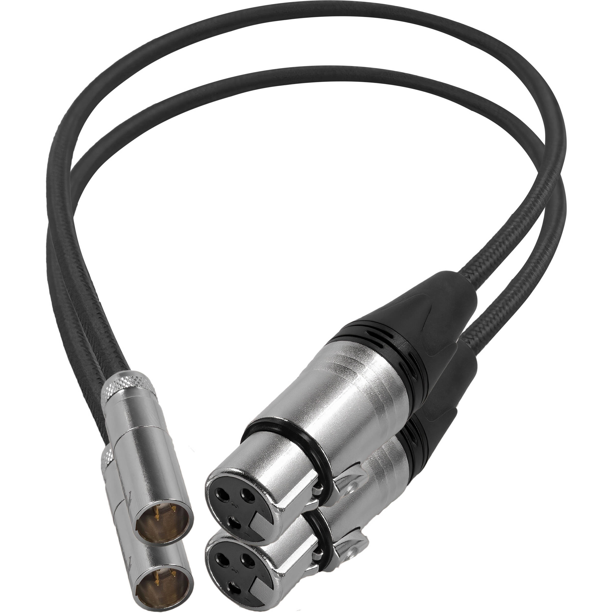 Kondor Blue Mini-XLR Male to XLR Female Audio KB-MXLRM-F16-BK