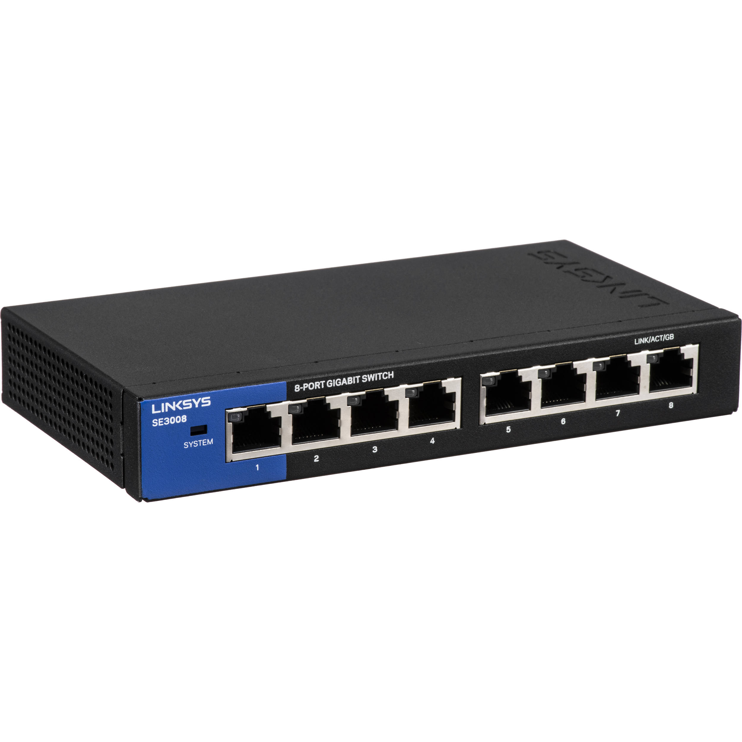 Linksys SE3008 V2 8 Port Gigabit Ethernet Switch SE3008 V2 B H Linksys SE3008 V2 8 Port Gigabit Ethernet Switch SE3008 V2 B H
