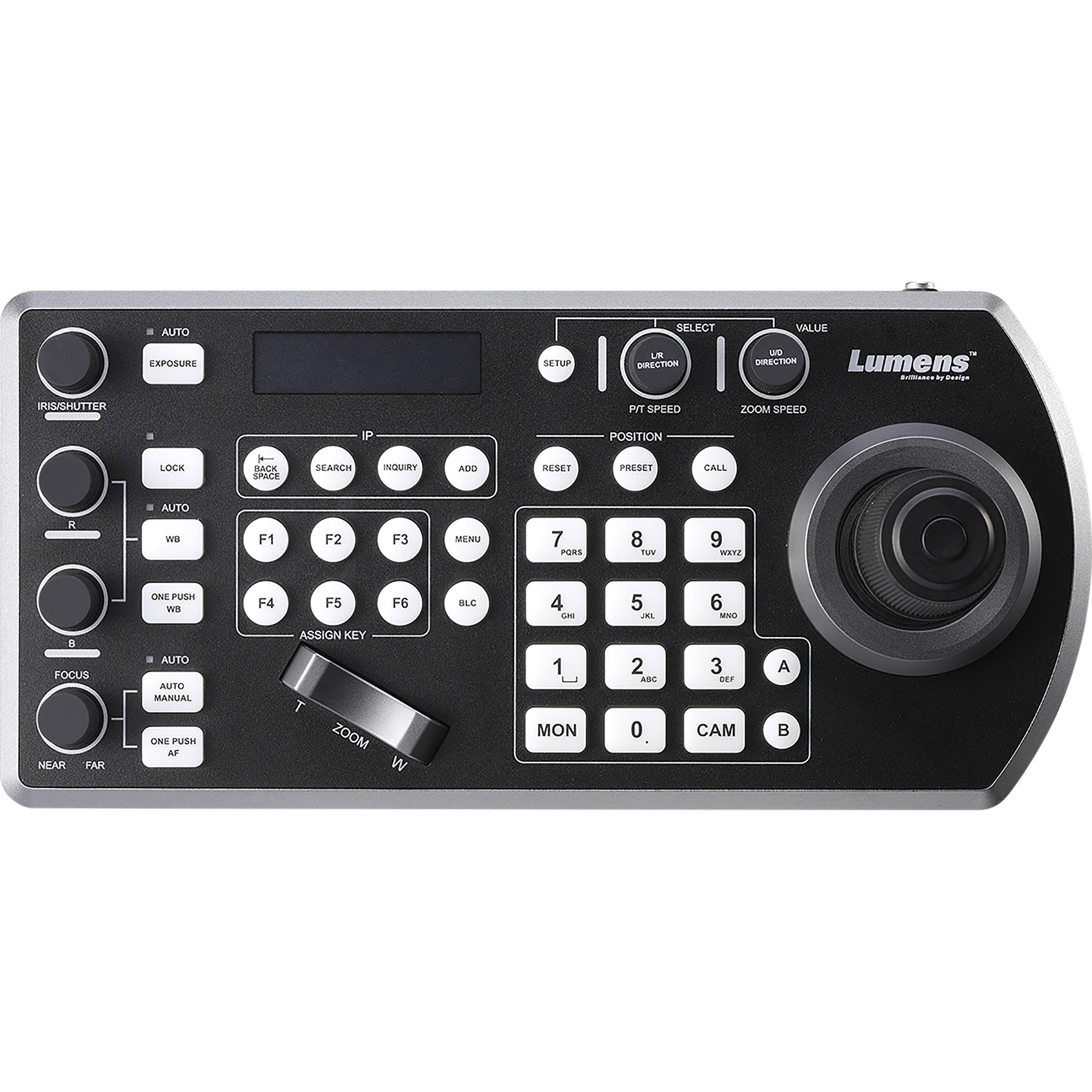 Lumens Compact IP PTZ Video Camera Joystick Controller VS KB30 Lumens Compact IP PTZ Video Camera Joystick Controller VS KB30