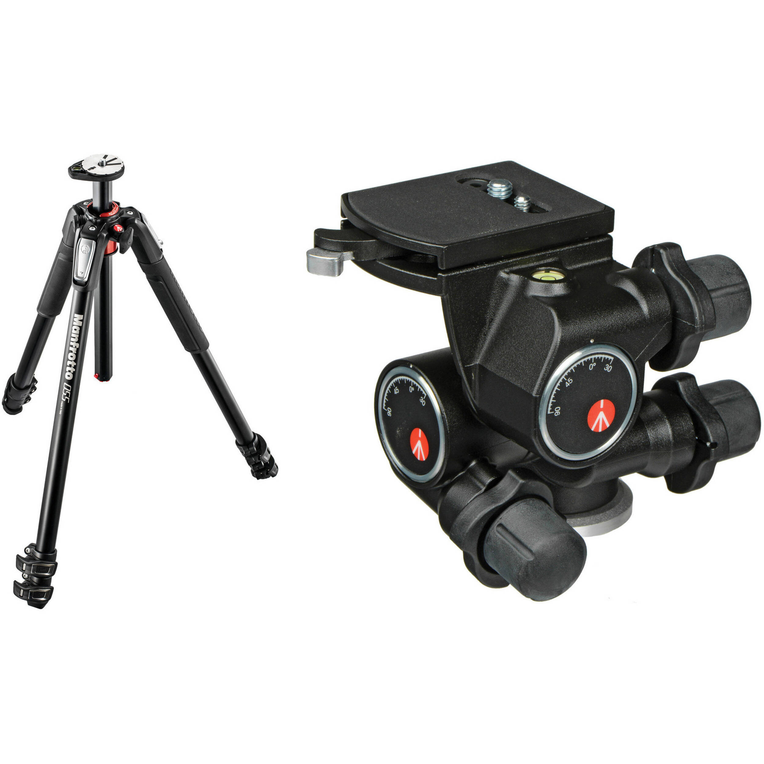 Manfrotto MT055XPRO3 Aluminum Tripod with 410 Junior Geared Head