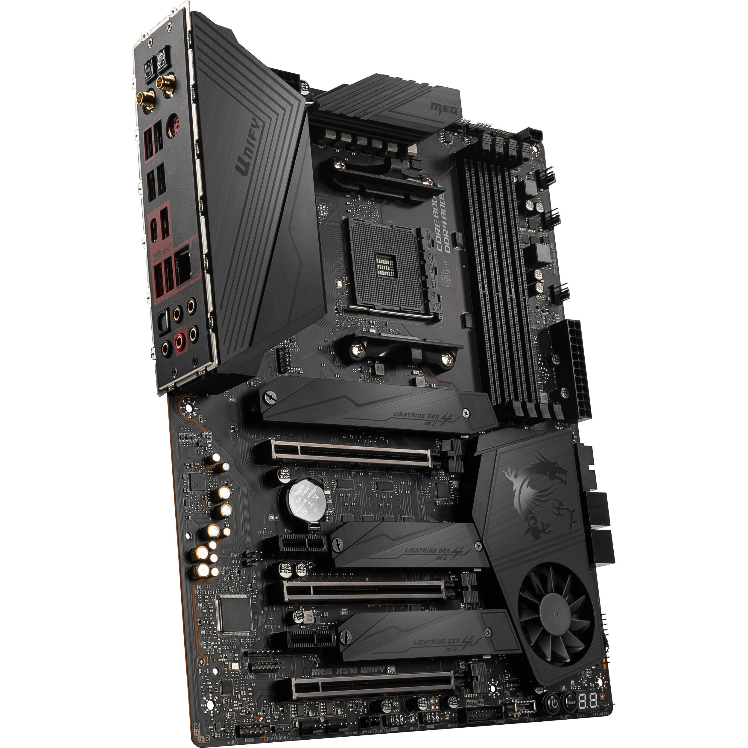 MSI MEG X570 UNIFY AM4 ATX Motherboard X570INIFY B H Photo Video MSI MEG X570 UNIFY AM4 ATX Motherboard X570INIFY B H Photo Video