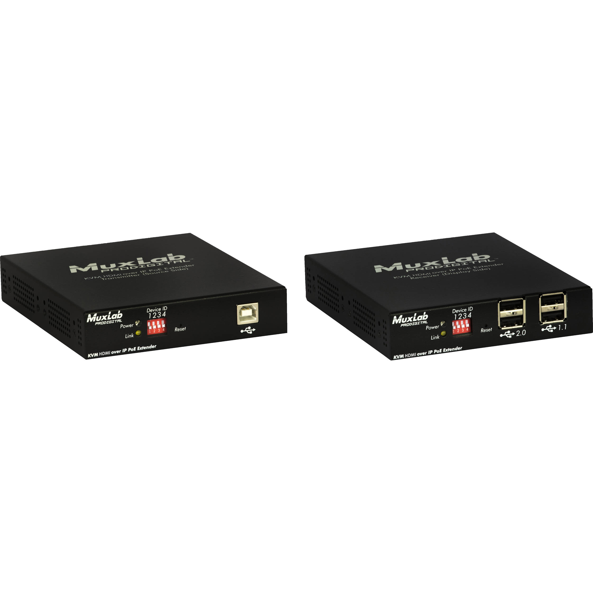 MuxLab KVM and 1080p60 HDMI over IP PoE Transmitter 500770-TX