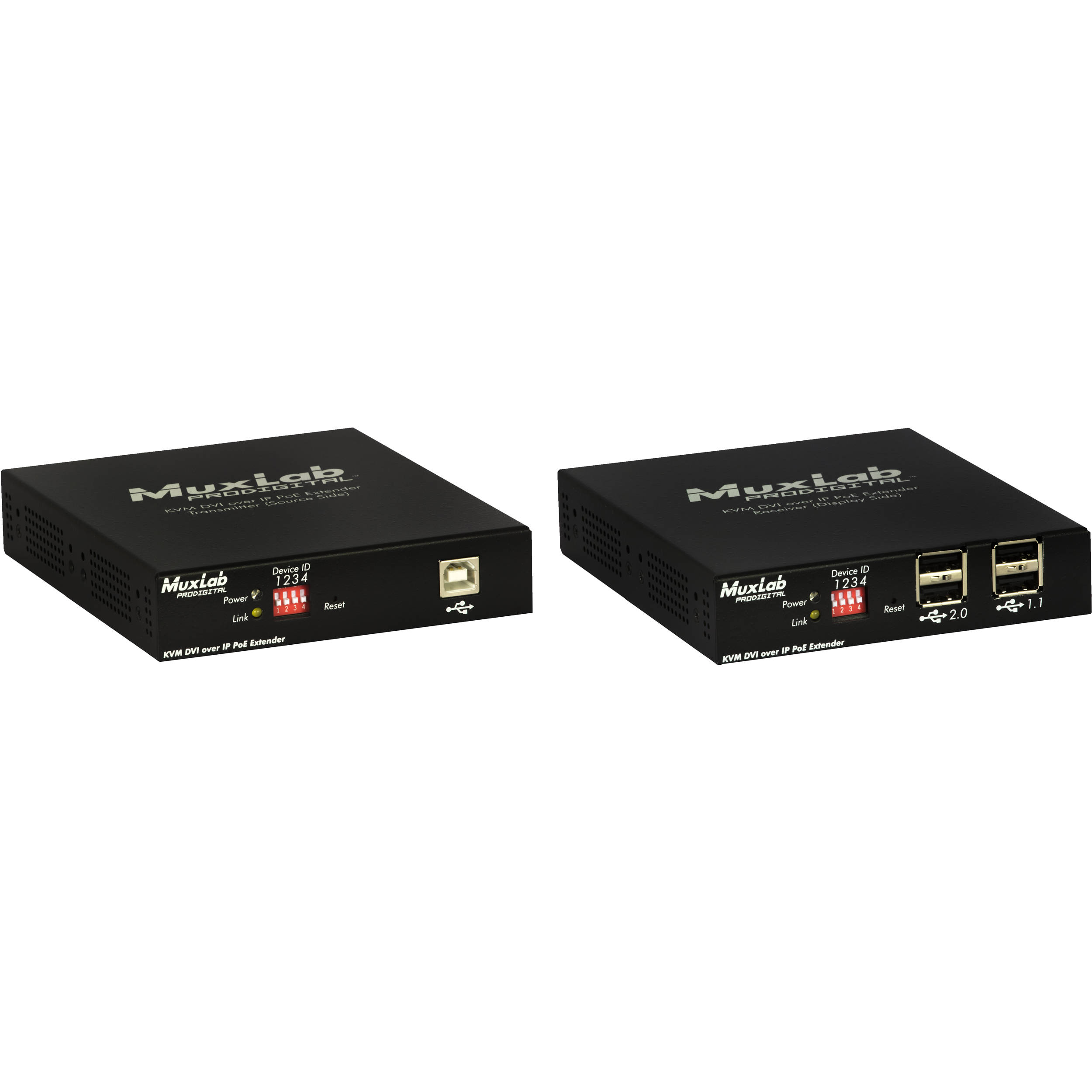 MuxLab KVM DVI over IP PoE Extender Transmitter (330') 500771-TX