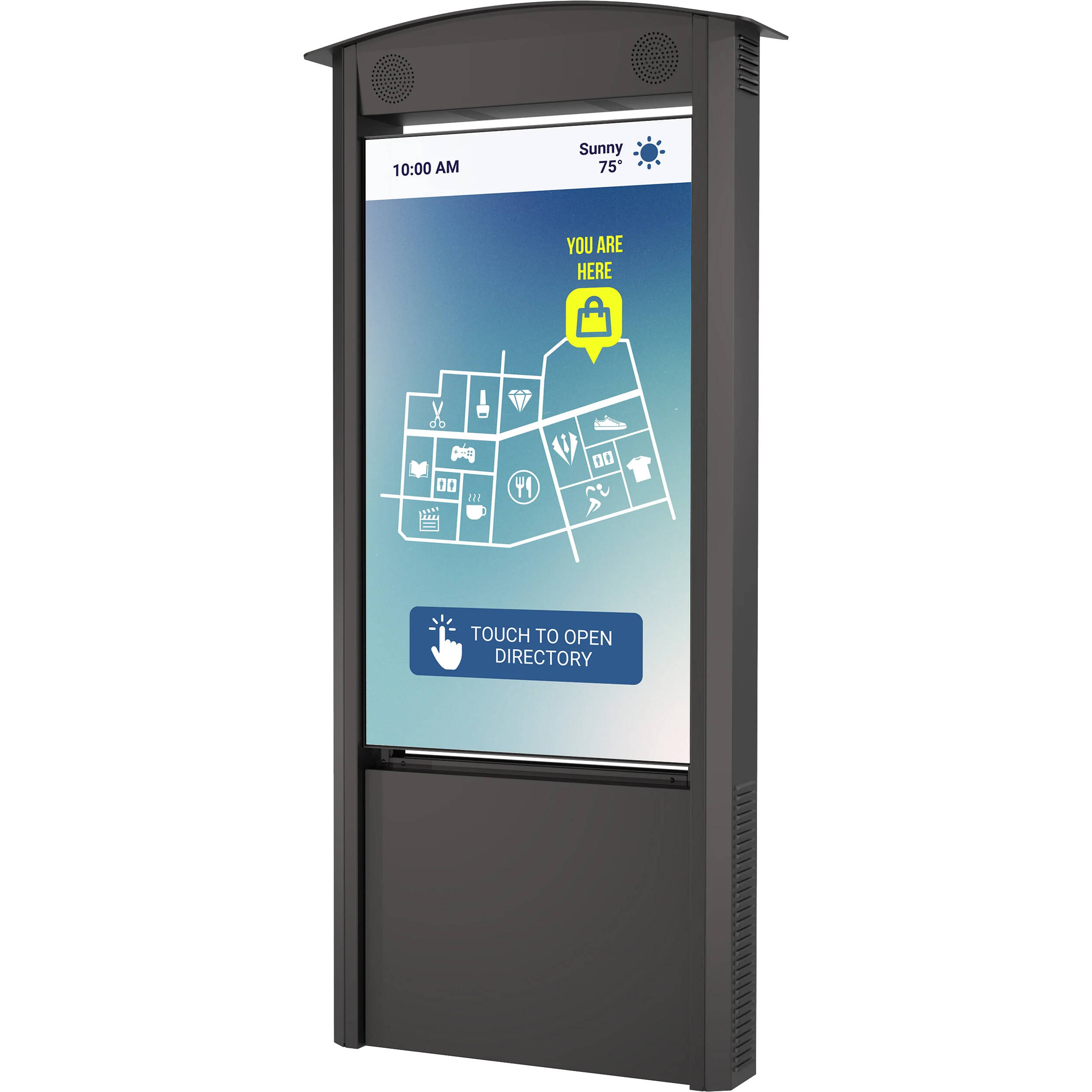 Peerless-AV Smart City Kiosk with 55" Display and KOP55XHB-A B&H