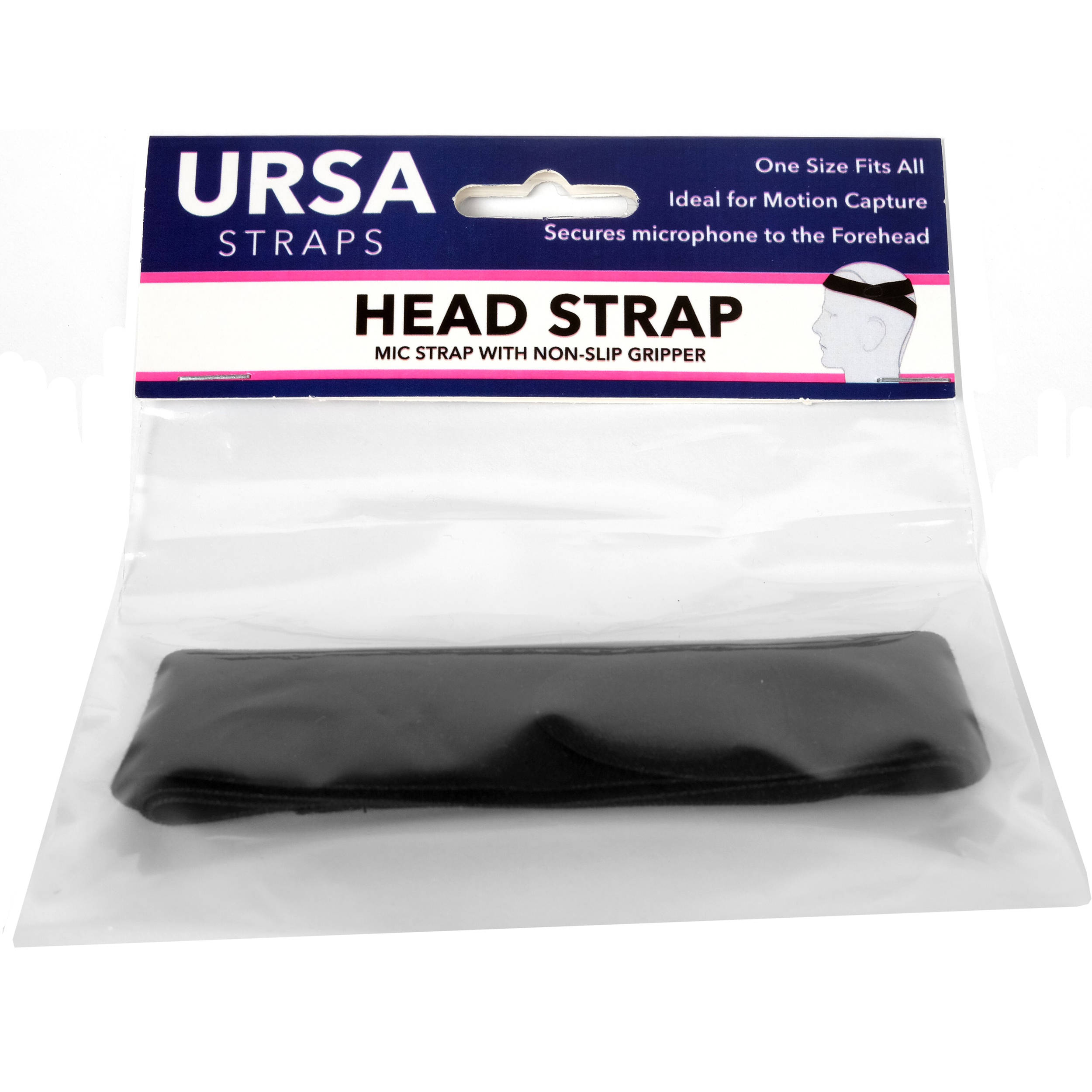 Remote Audio Head Strap Microphone Mount (Black) URS HEADBLK B&H