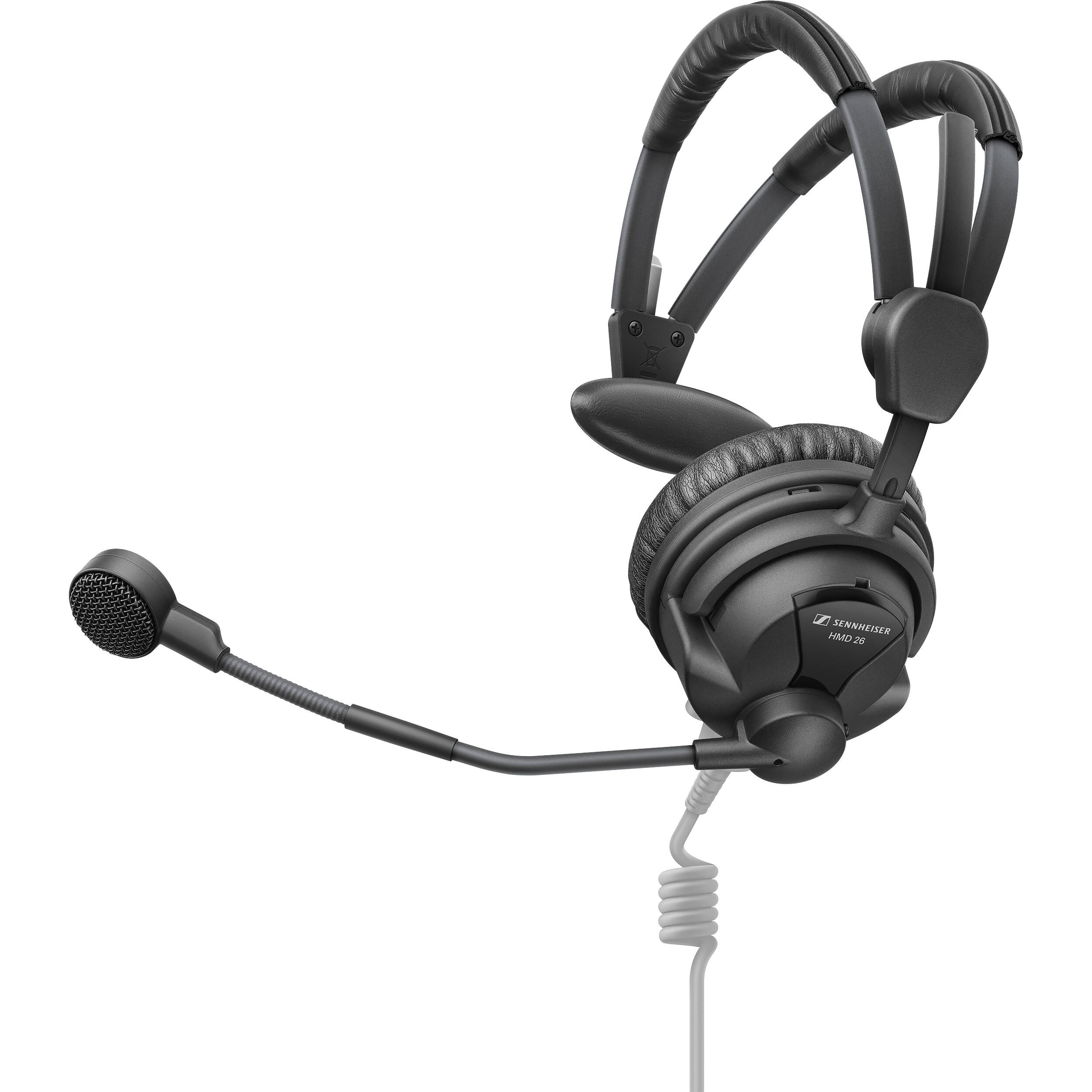 Sennheiser HMD 26 S Single-Ear On-Ear Broadcast Headset 700319