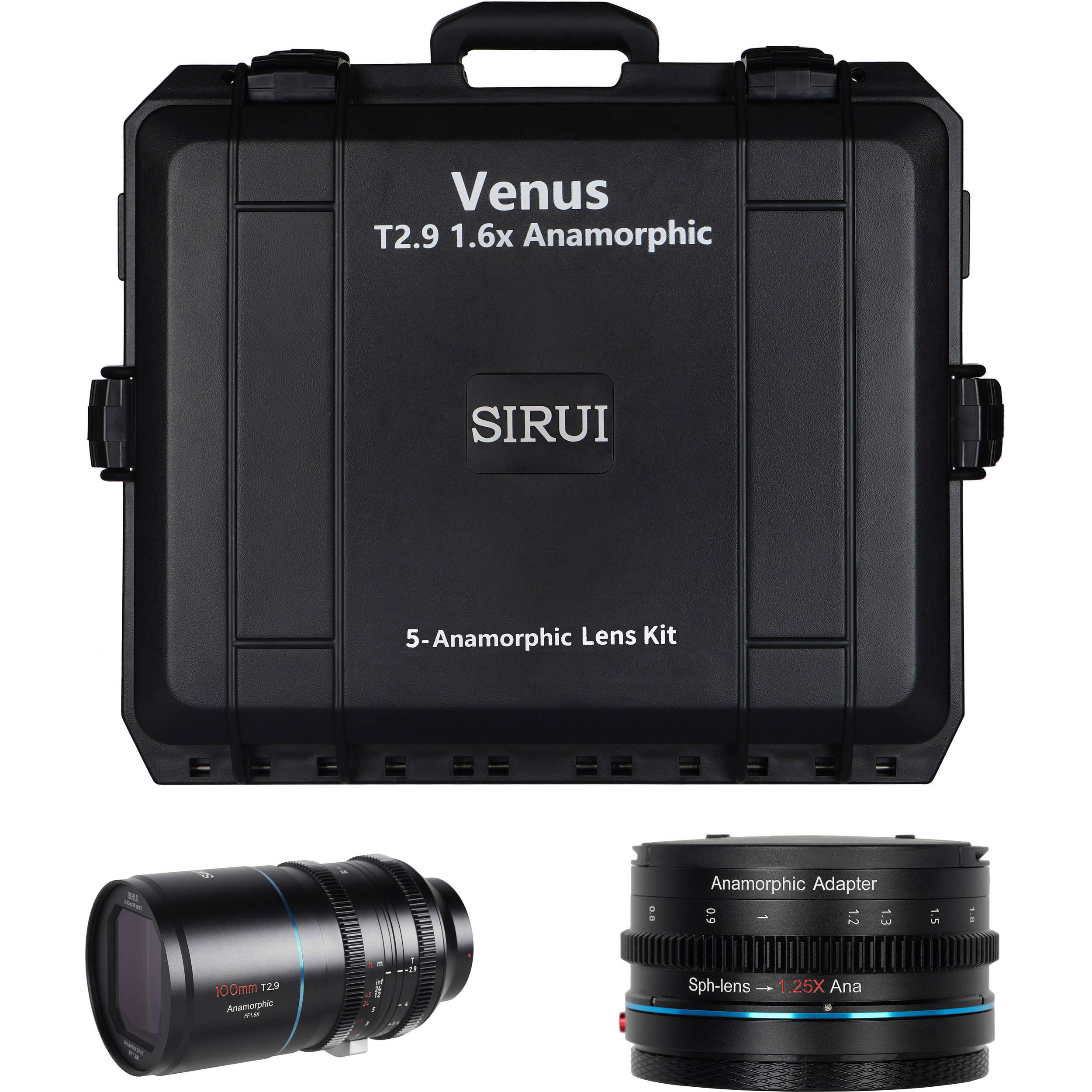 Sirui 100mm T2.9 1.6x Full-Frame Anamorphic Lens VENUS SET C-L