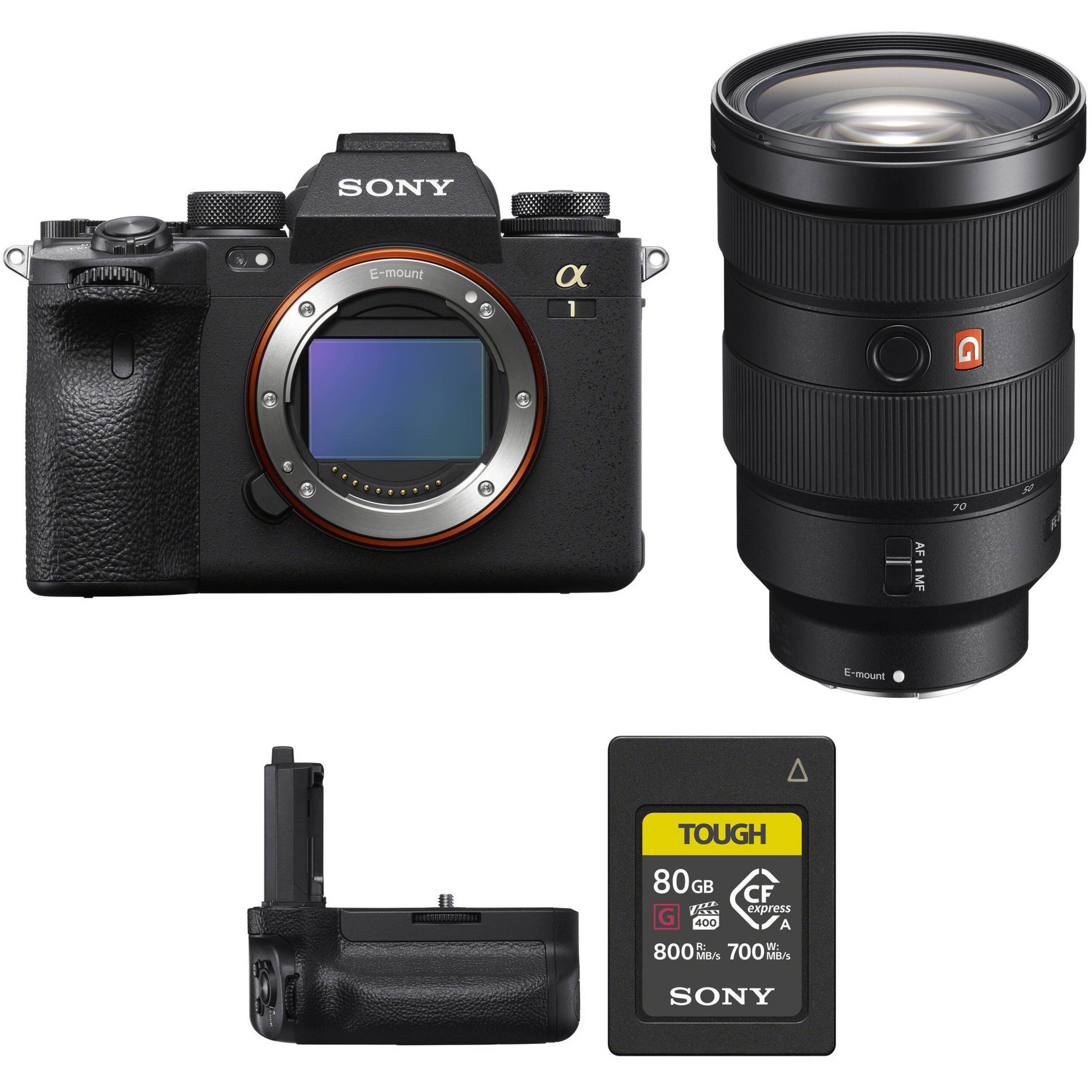 Sony a1 Mirrorless Camera with 24-70mm f/2.8 Lens and Vertical