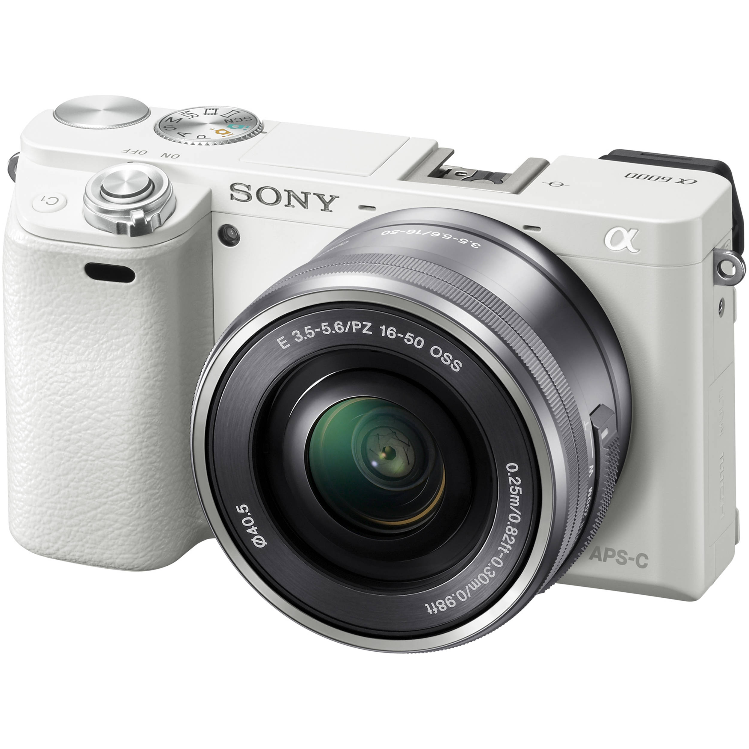 Sony Alpha A6000 Mirrorless Digital Camera ILCE6000L W B H Photo