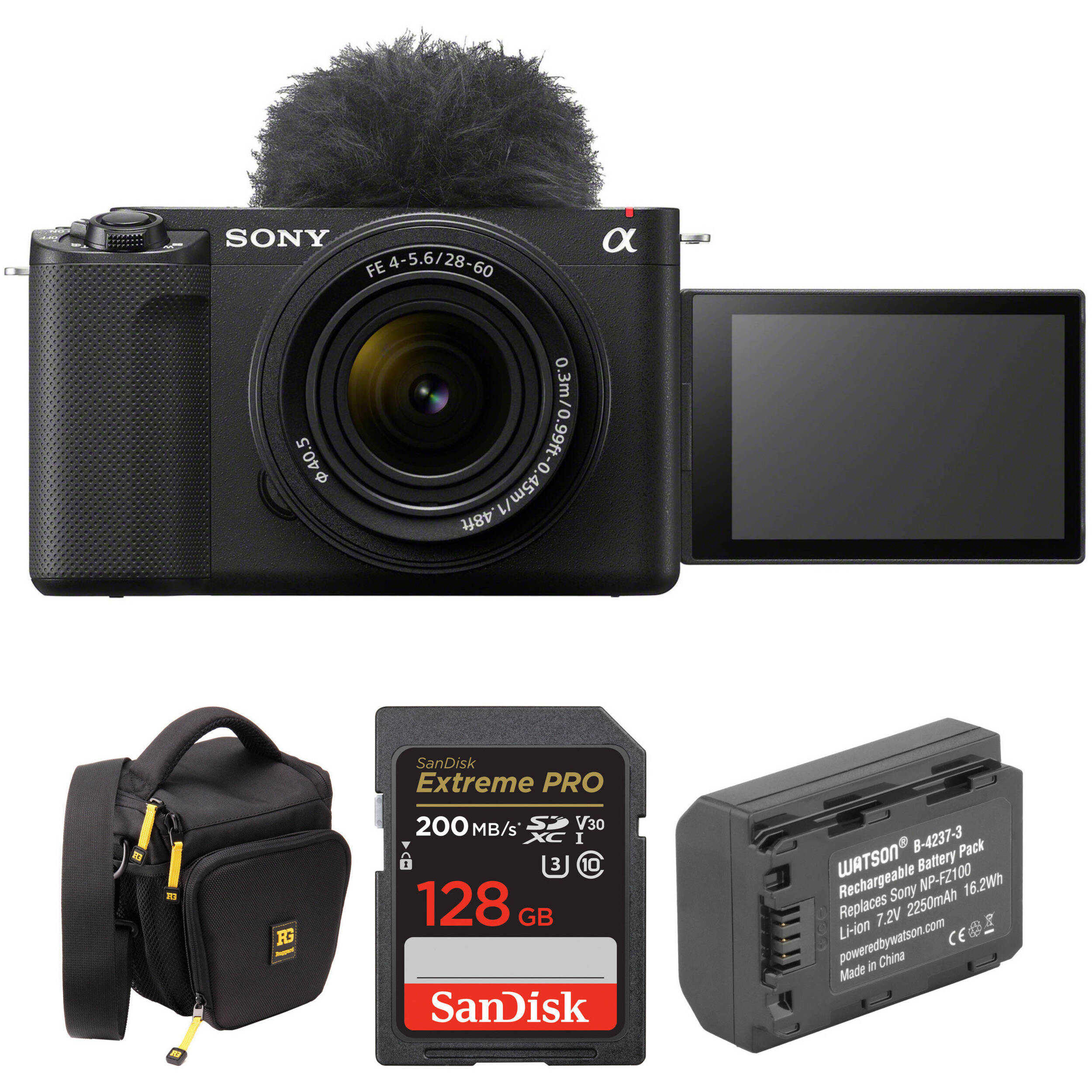 Sony ZV-E1 Mirrorless Camera with 28-60mm Lens and Accessories