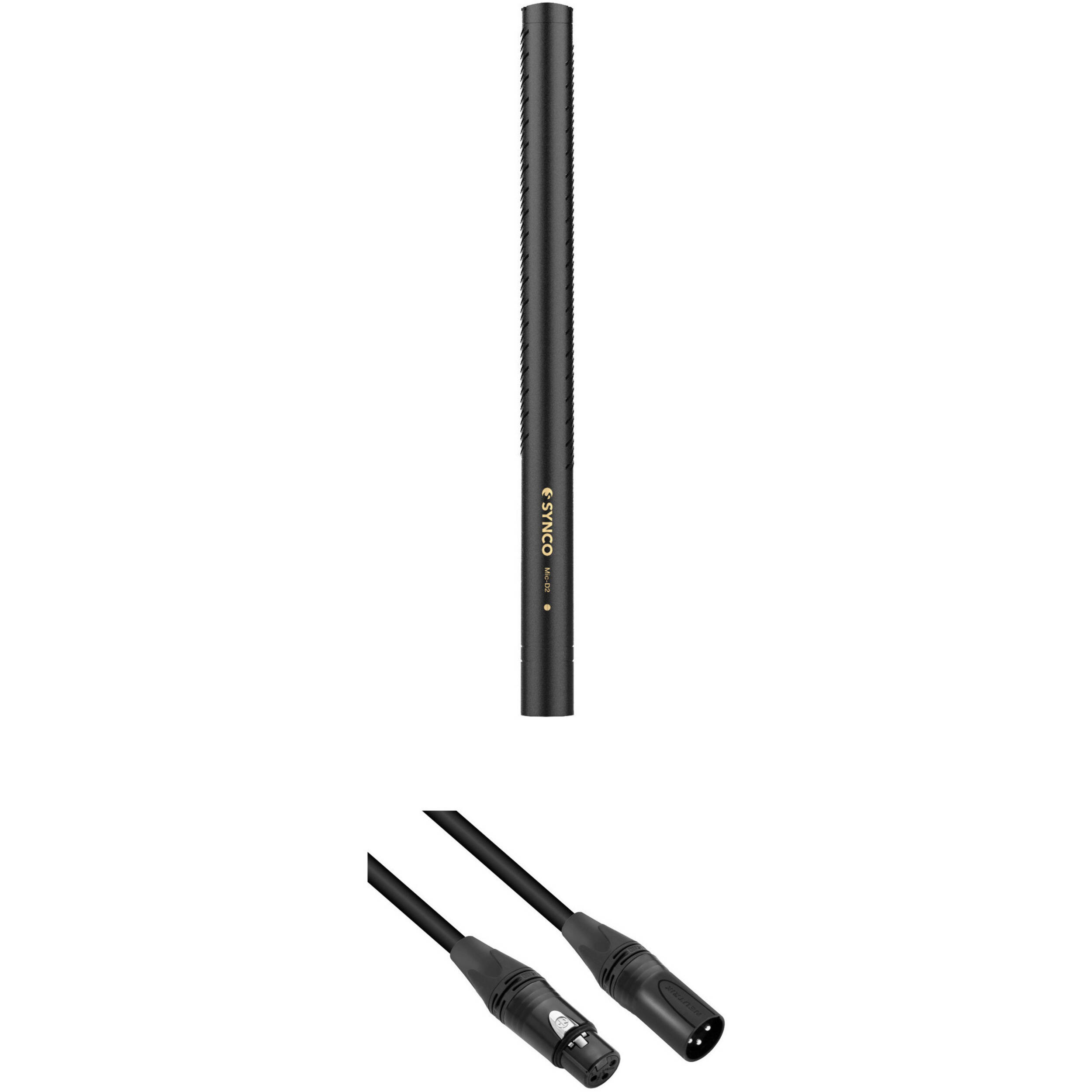 Synco Mic-D2 Hypercardioid Shotgun Microphone and 10' XLR Cable