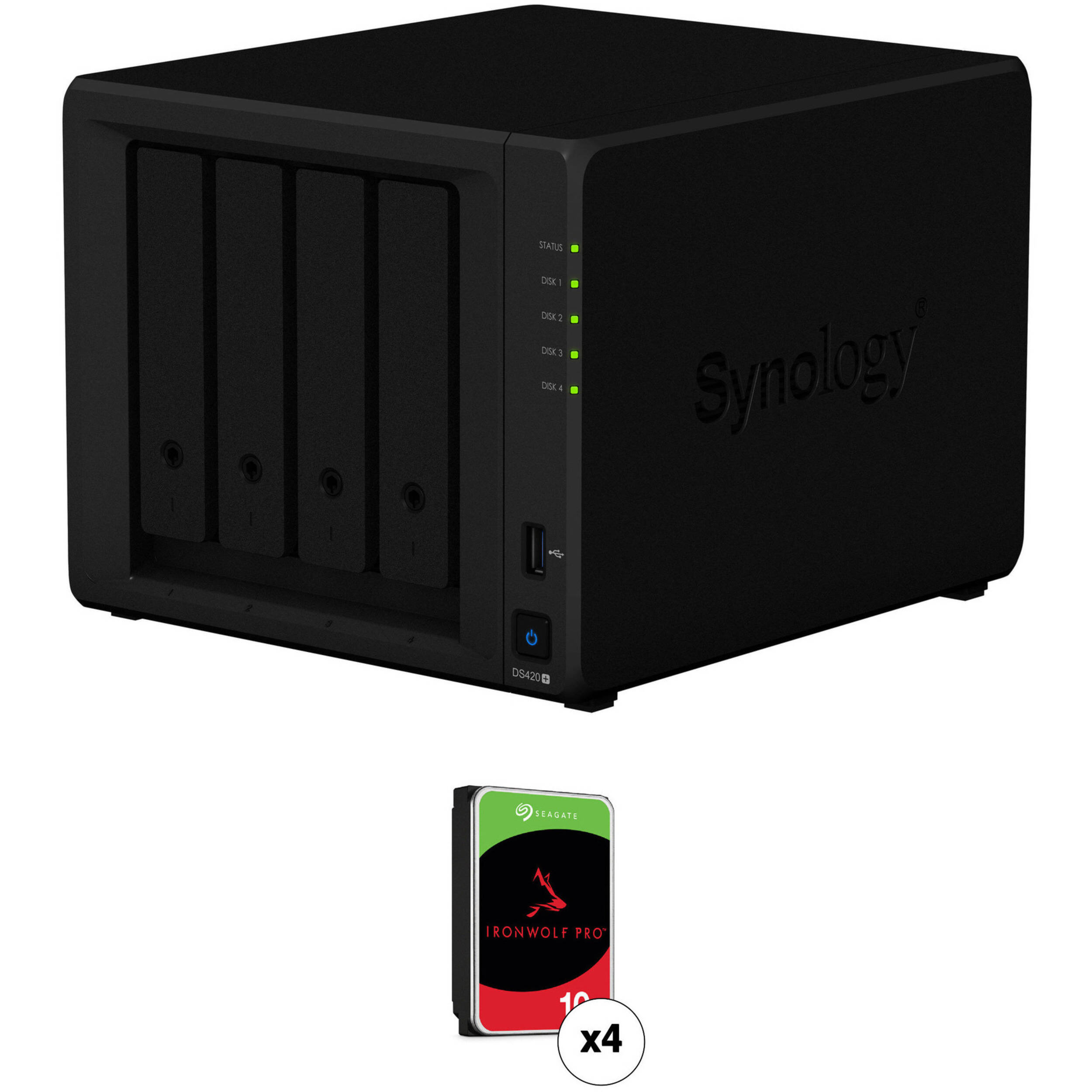 Synology 40TB DiskStation DS420 4 Bay NAS Enclosure With synology-40tb-diskstation-ds420-4-bay-nas-enclosure-with