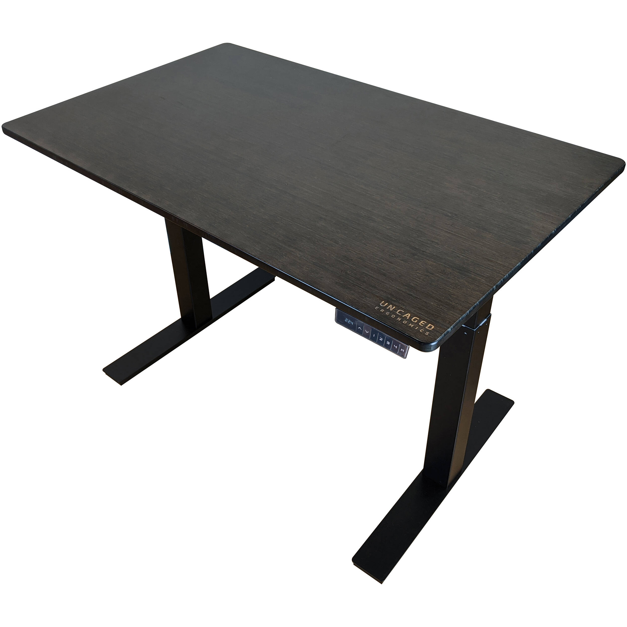 Uncaged Ergonomics Rise Up Black Frame and 60x30" MDF RUBBKMDF60