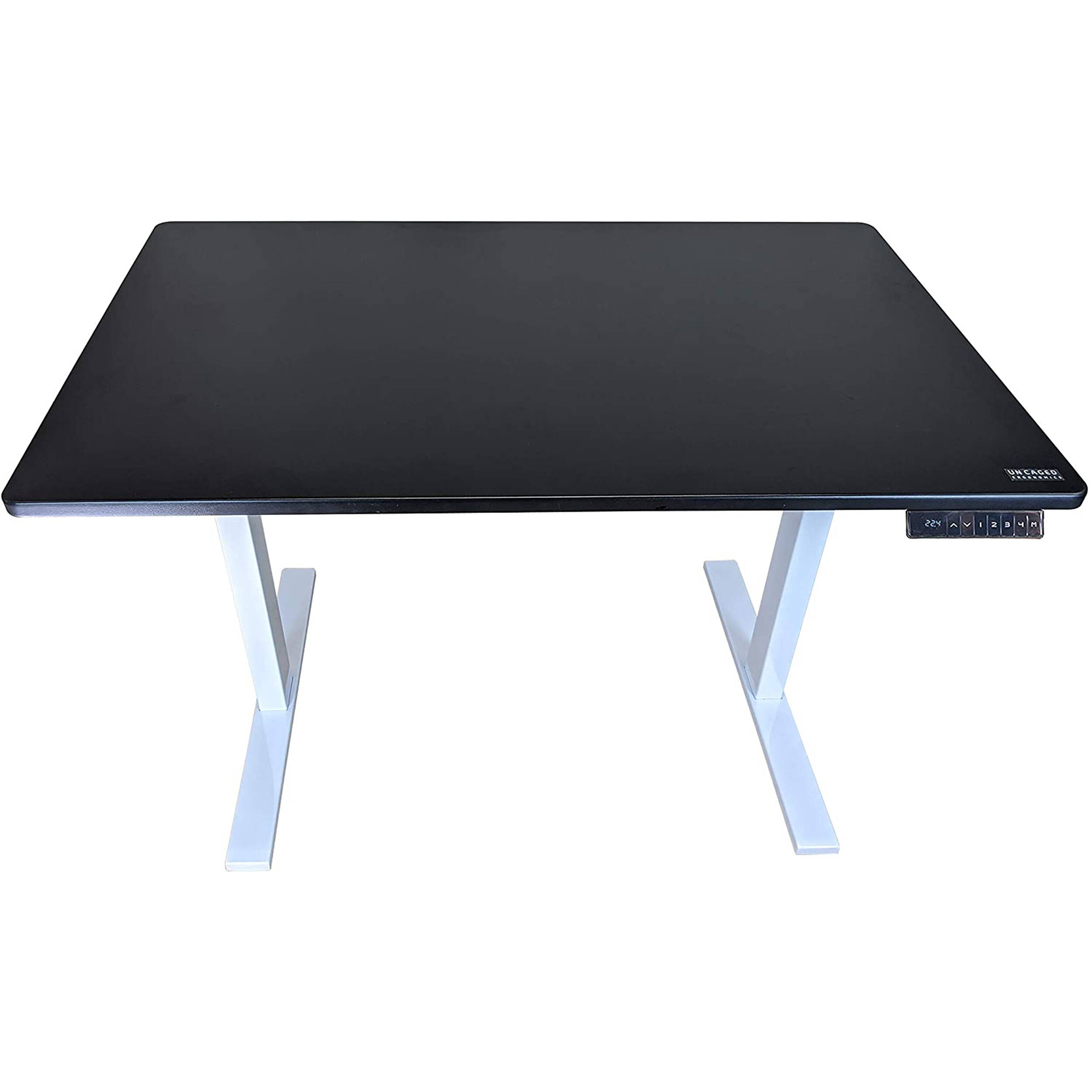 Uncaged Ergonomics Rise Up White Frame and 60x30" MDF RUWBKMDF60