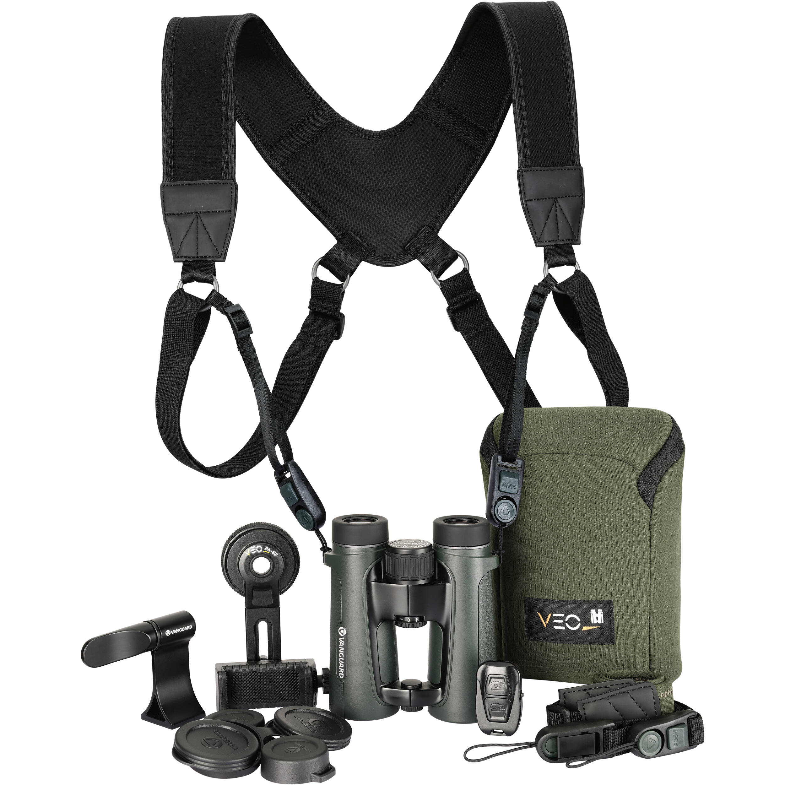 Vanguard 10x42 VEO HD IV Binoculars Bundle VEO HD IV 1042BDL DLX