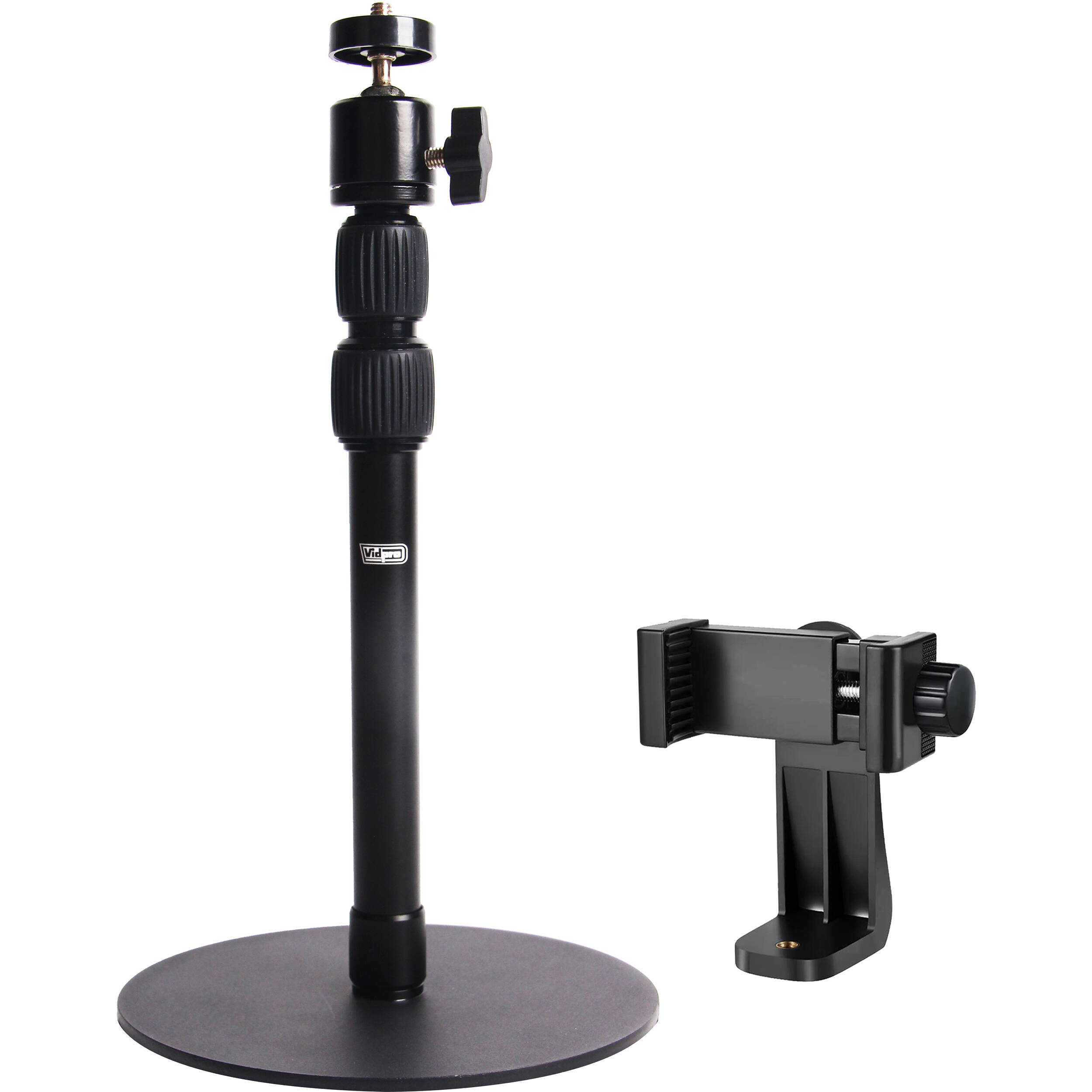 Vidpro ST-18 Height-Adjustable 18" Phone & Camera Desktop ST-18