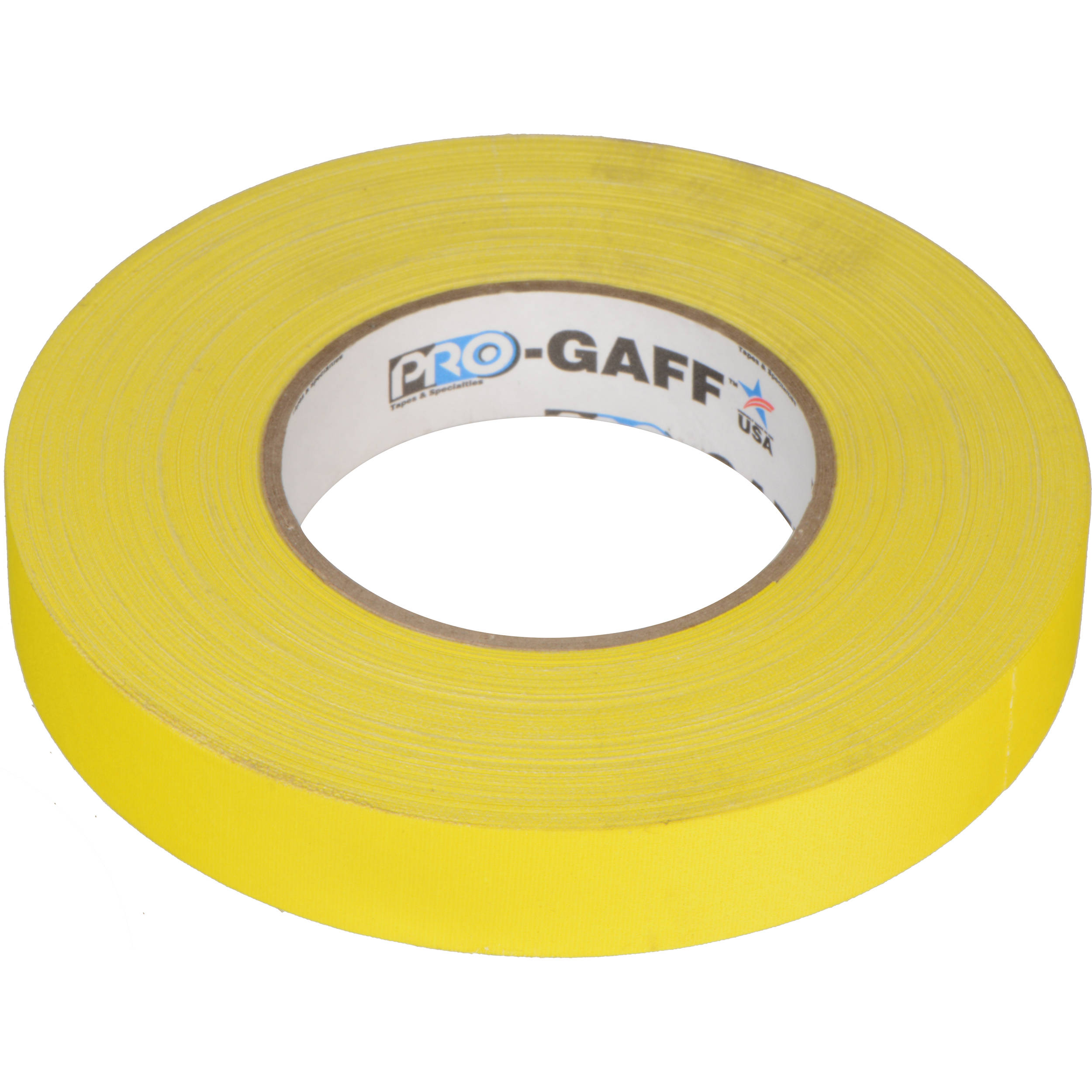 Visual Departures Gaffer Tape (1" x 55 yd, Yellow) VDL-GTYE-155