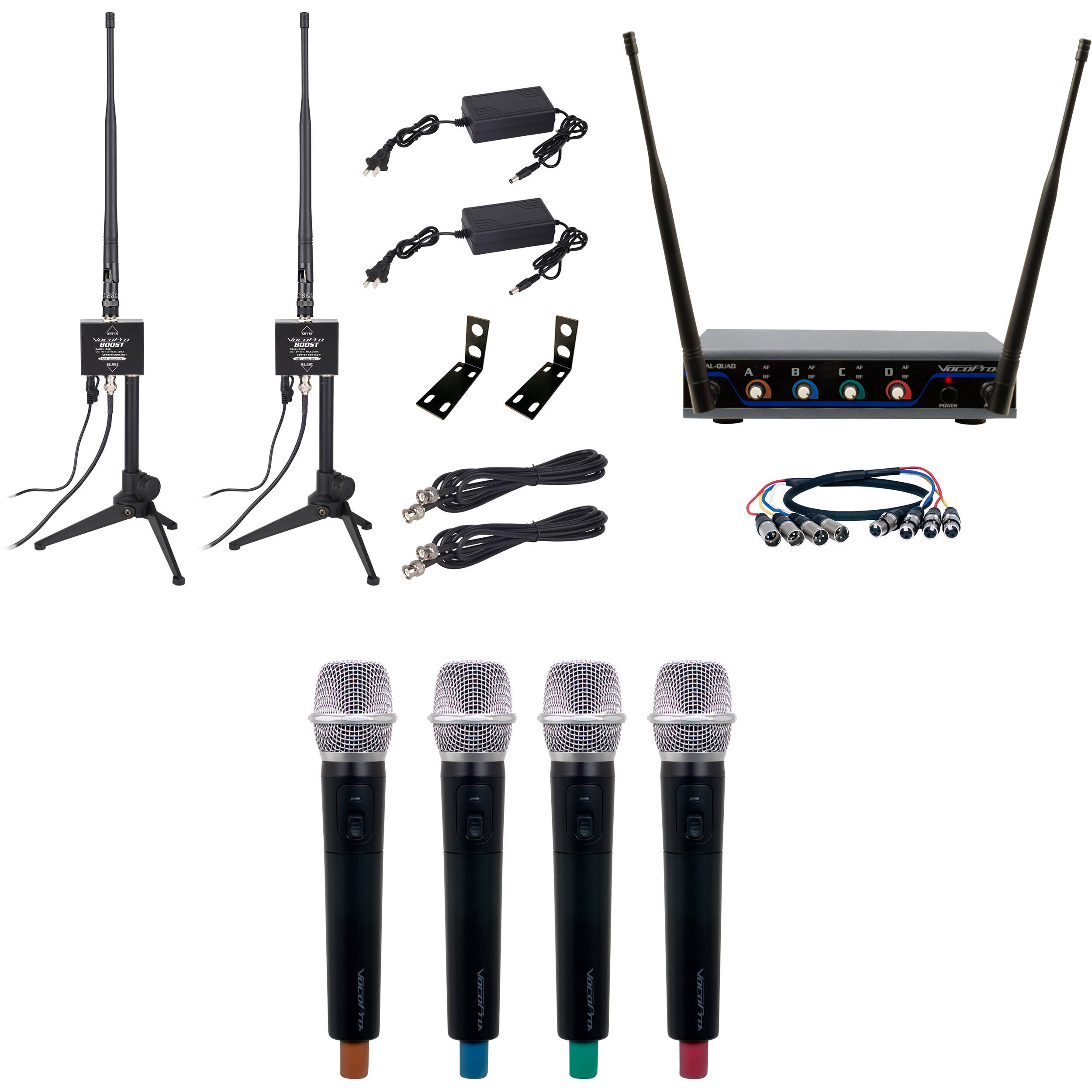 VocoPro BOOST-ACAPELLA-4 Four-Channel Long-Range