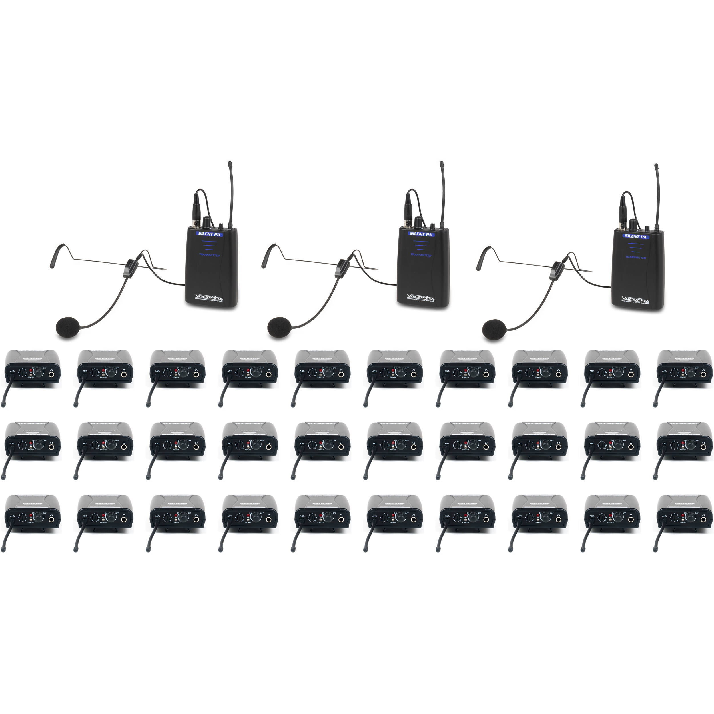 VocoPro One Way Communication System for TV and SILENTPA-IFB-30