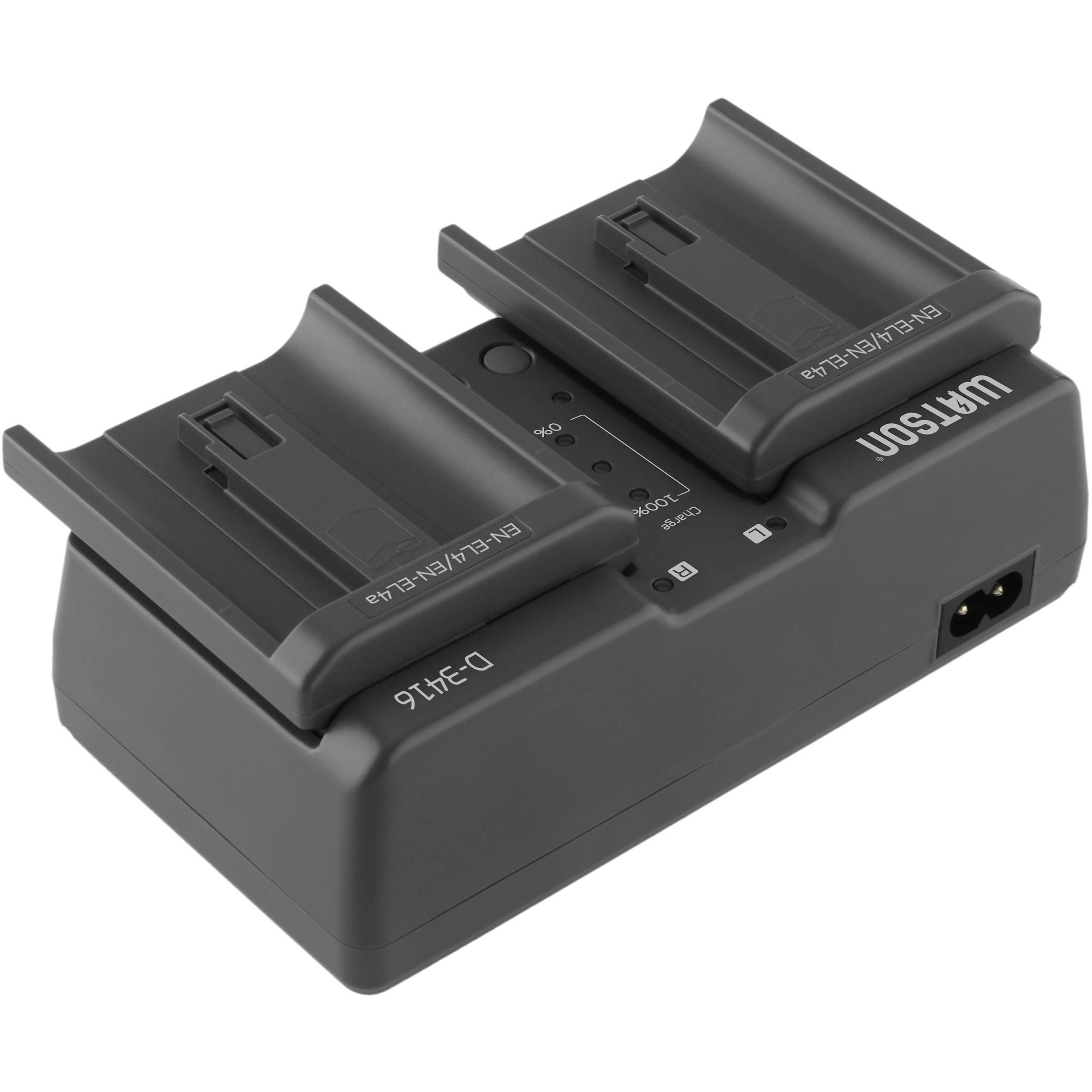 Watson Duo Charger for EN-EL18, EN-EL18a, EN-EL18b, and D-3416