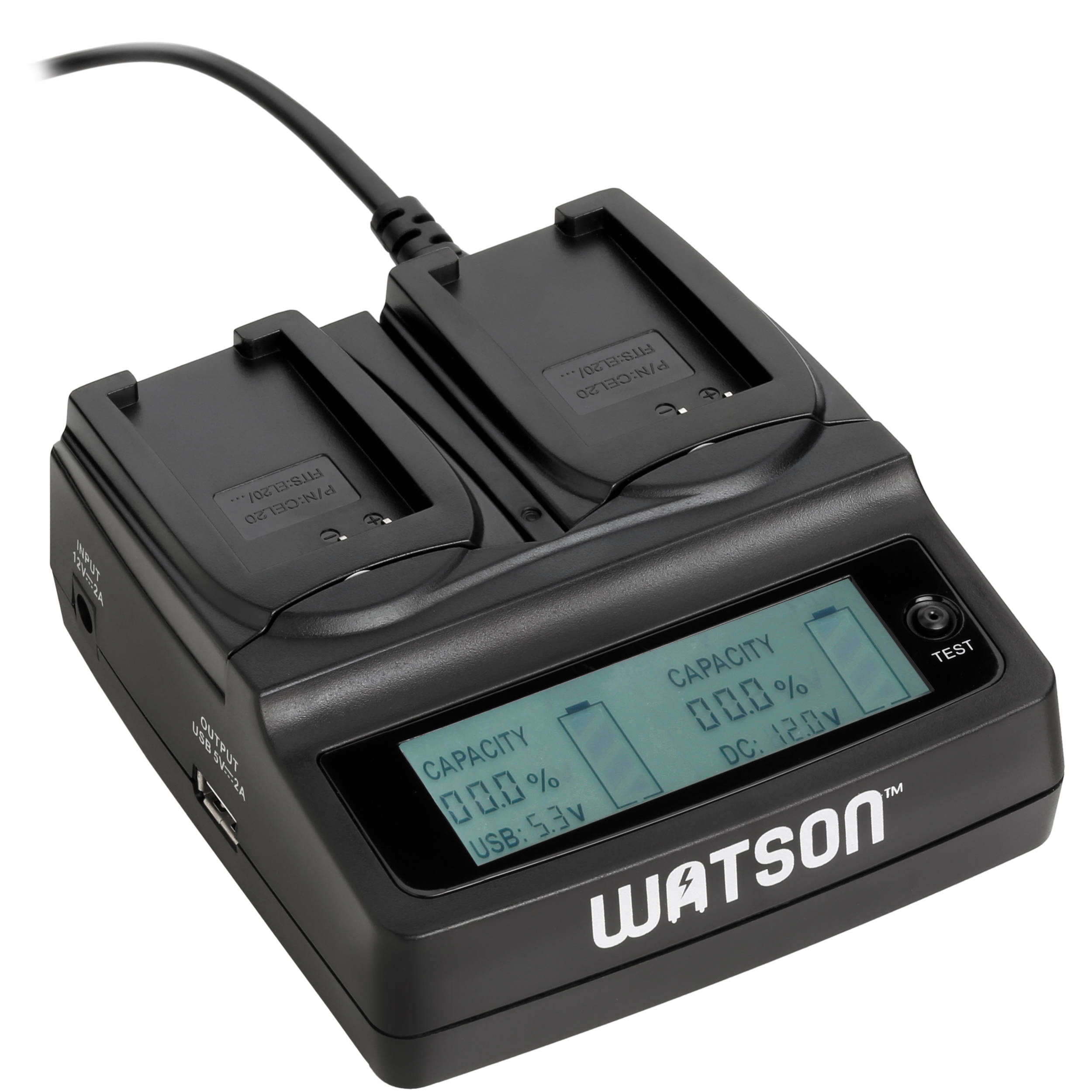 Watson Duo LCD Charger with 2 x EN-EL20 Plates B&H Photo Video