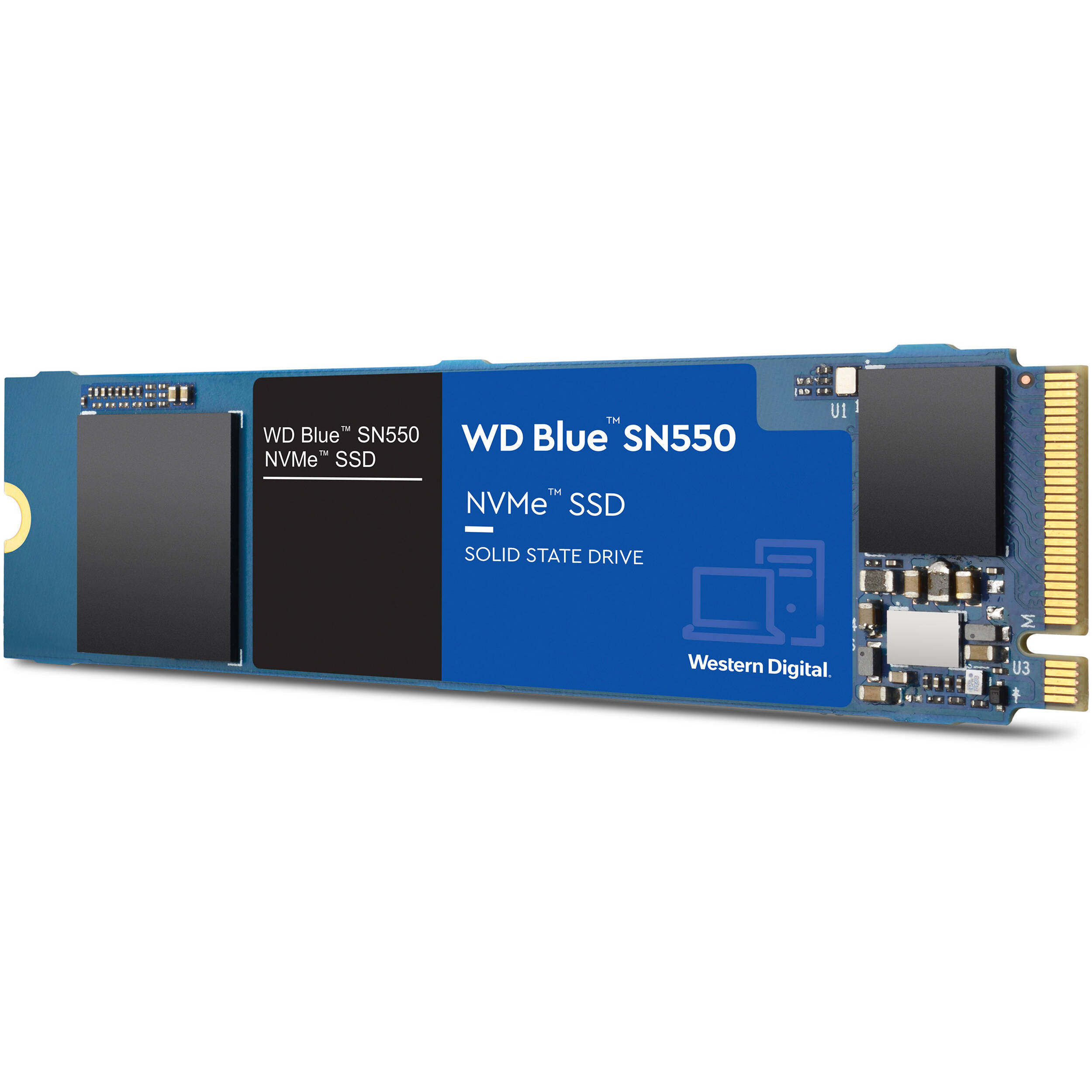WD 250GB Blue SN550 NVMe M 2 Internal SSD WDBA3V2500ANC WRSN B H