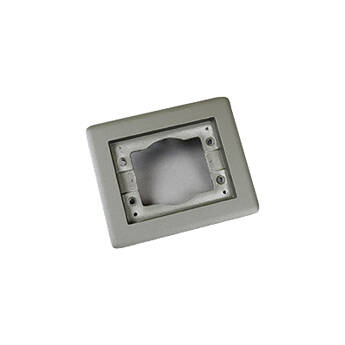 Wiremold Products 1-Gang Carpet and Aluminum Tile 817TCAL-GY B&H