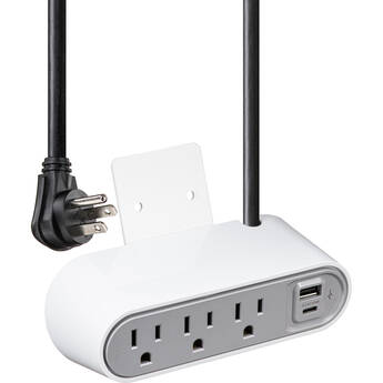 Wiremold Products 3-Outlet Desktop Power Center Slim WSPC320CWH