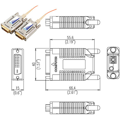 Apantac DVI-XX-SC - Single Link DVI-D Extender DVI-XX-SC B&H