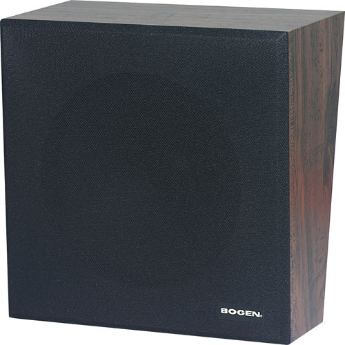 Bogen ASWB1 8" 1W Amplified Speaker in Wall Baffle (Walnut)