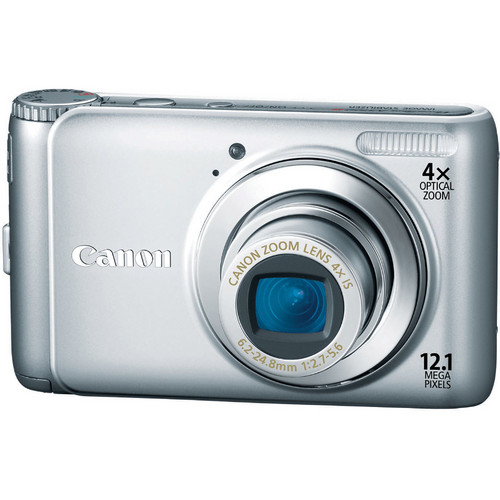 Used Canon PowerShot A3100 IS Digital Camera (Silver) 4255B028AA