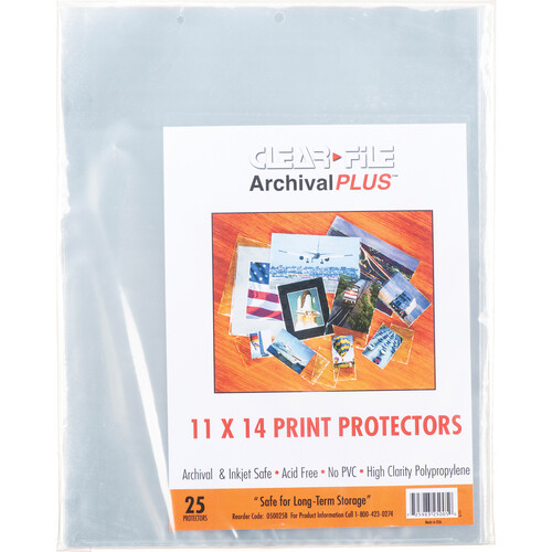ClearFile Print Protector (11 x 14", 25-Pack) 050025B B&H Photo