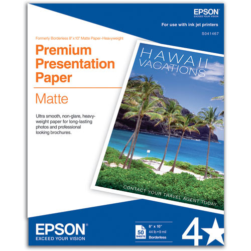 Epson Premium Presentation Paper Matte S041467 B&H Photo Video