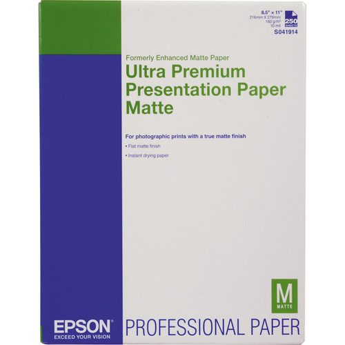 Epson Ultra Premium Presentation Paper Matte S041914 B&H Photo
